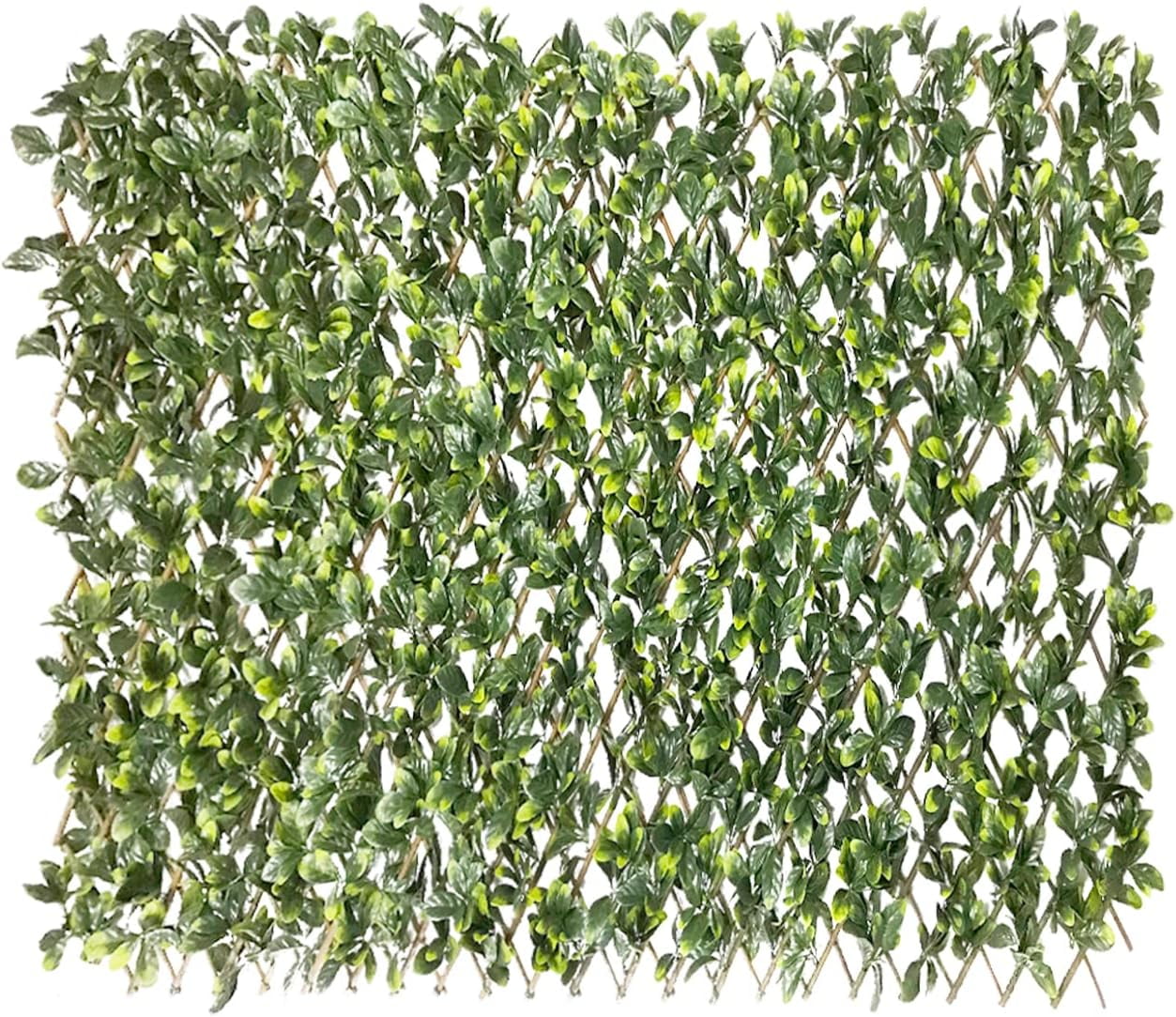 Expandable Fence Privacy Screen, Stretchable Artificial Faux Ficus ...