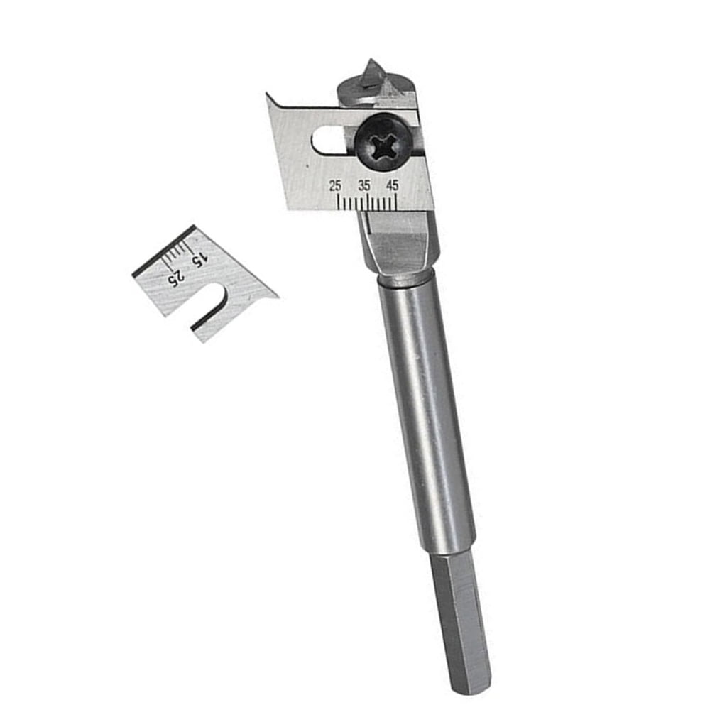 Expandable Flat Wood Drill Bit Set, Adjustable Spade Cutter for ...