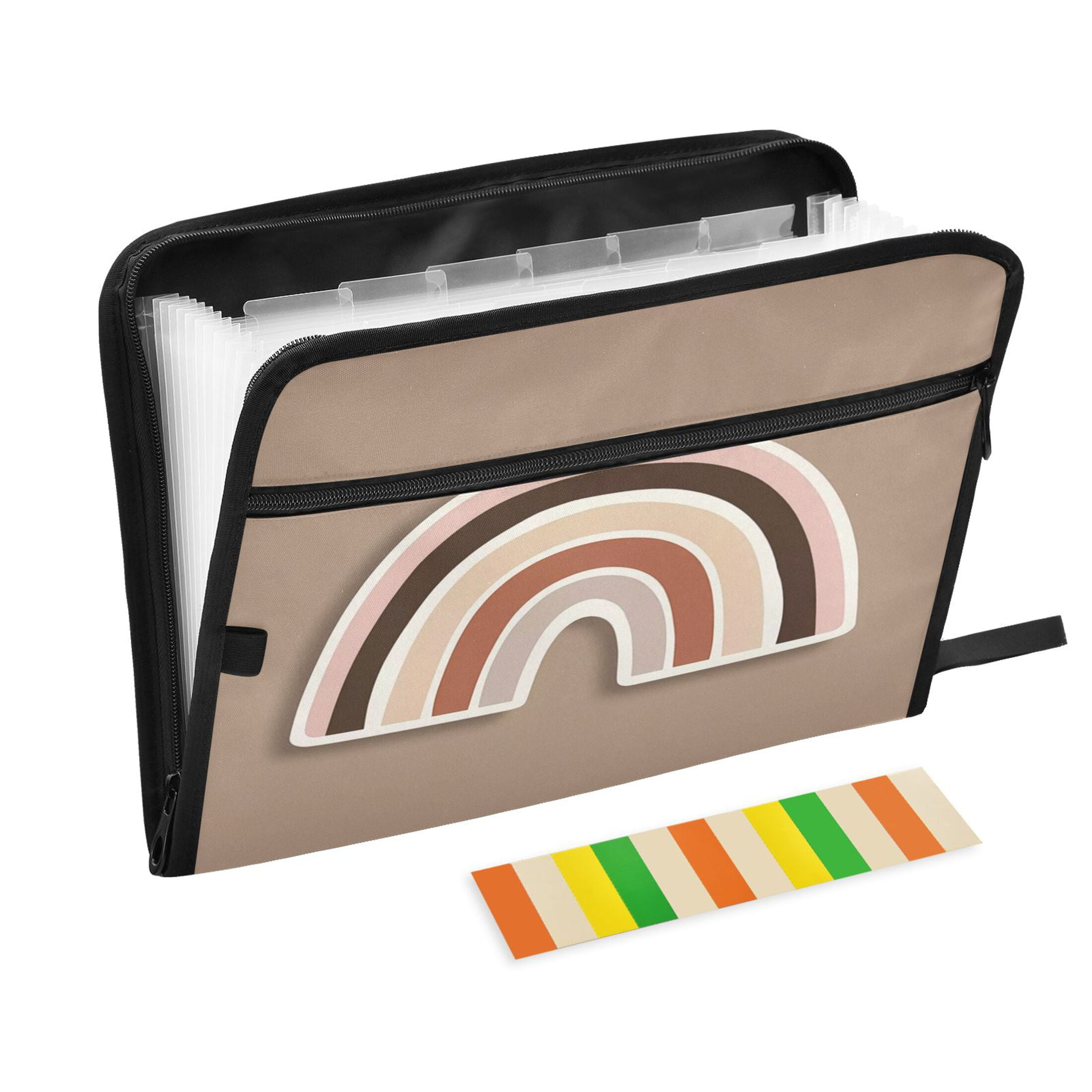 Expandable Folder with Colored Tabs, Desktop Folding Folder for ...