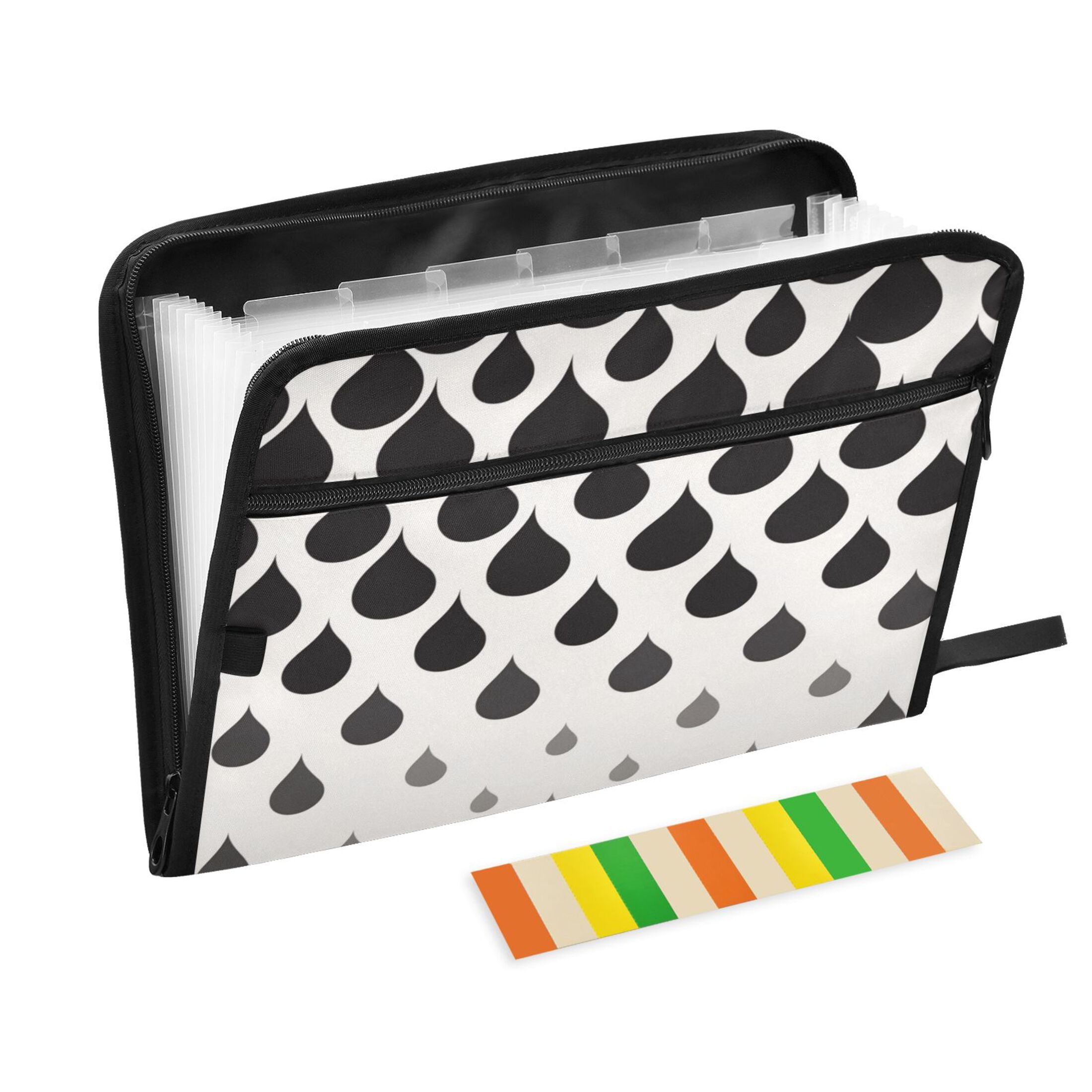 Expandable Folder with Colored Tabs, Desktop Folding Folder for ...