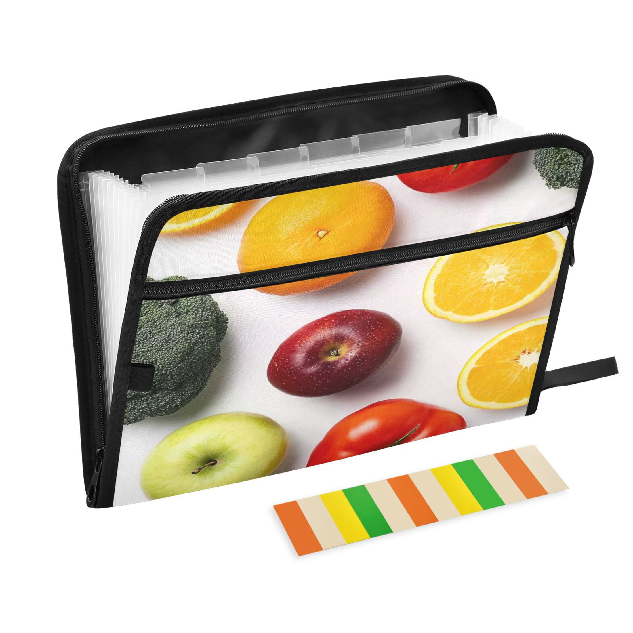 Expandable Folder with Colored Tabs, Desktop Folding Folder for ...