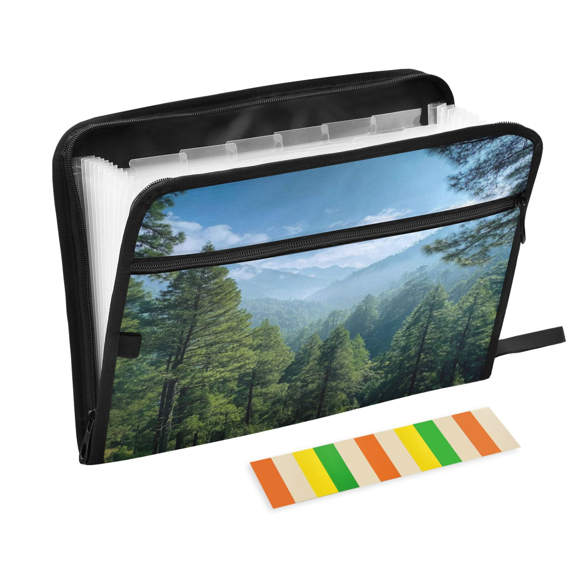Expandable Folder with Colored Tabs, Desktop Folding Folder for ...