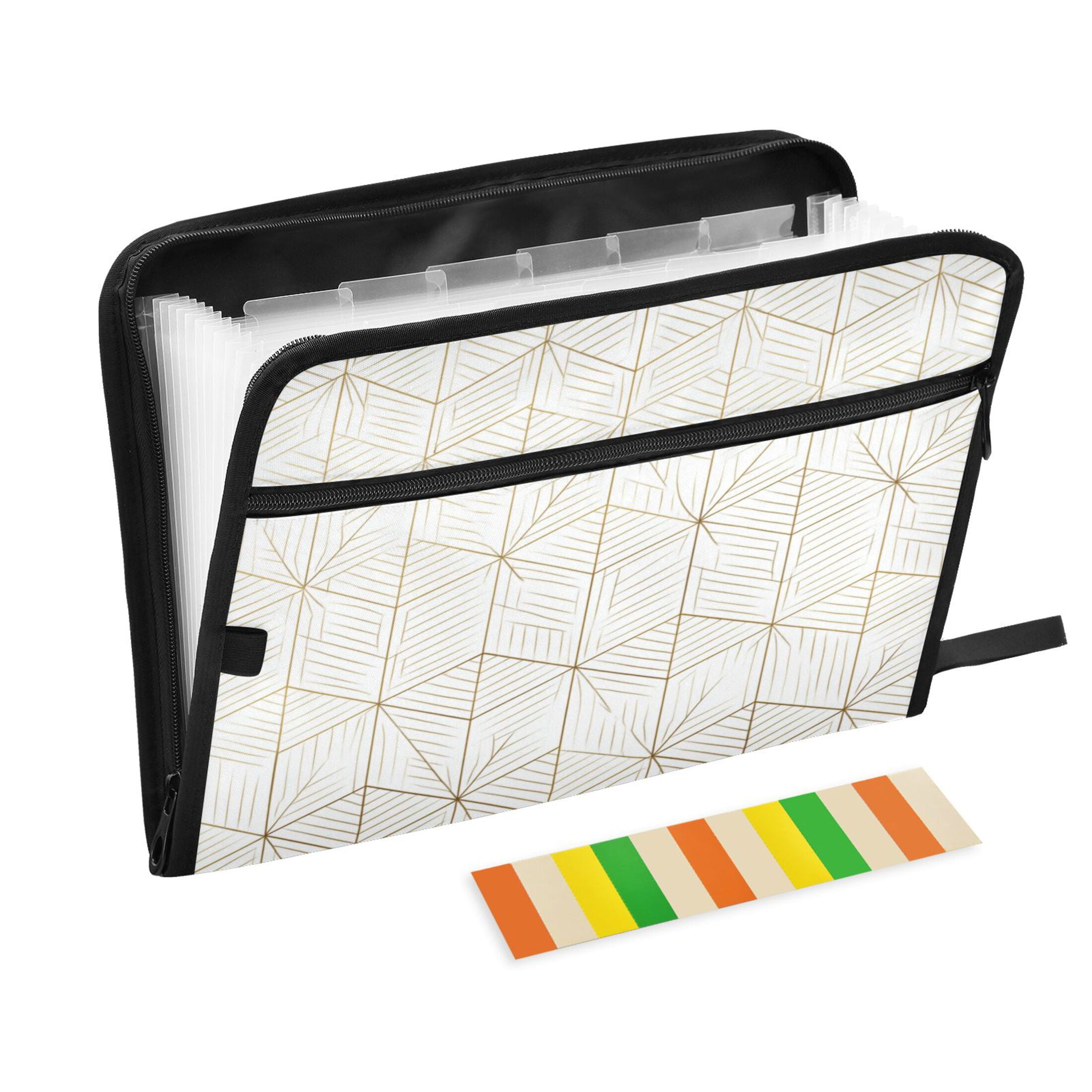 Expandable Folder with Colored Tabs, Desktop Folding Folder for ...