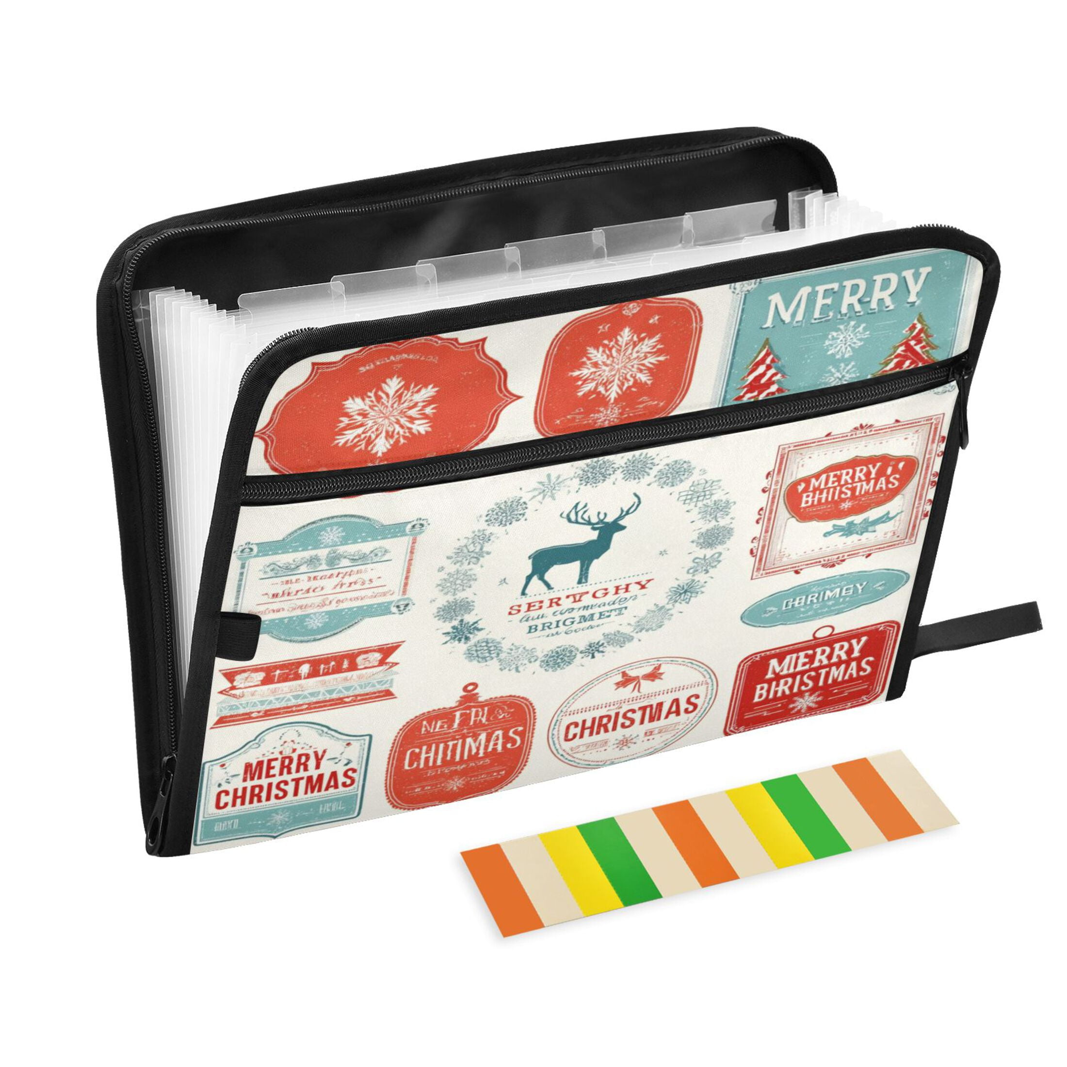 Expandable Folder with Colored Tabs, Desktop Folding Folder for ...