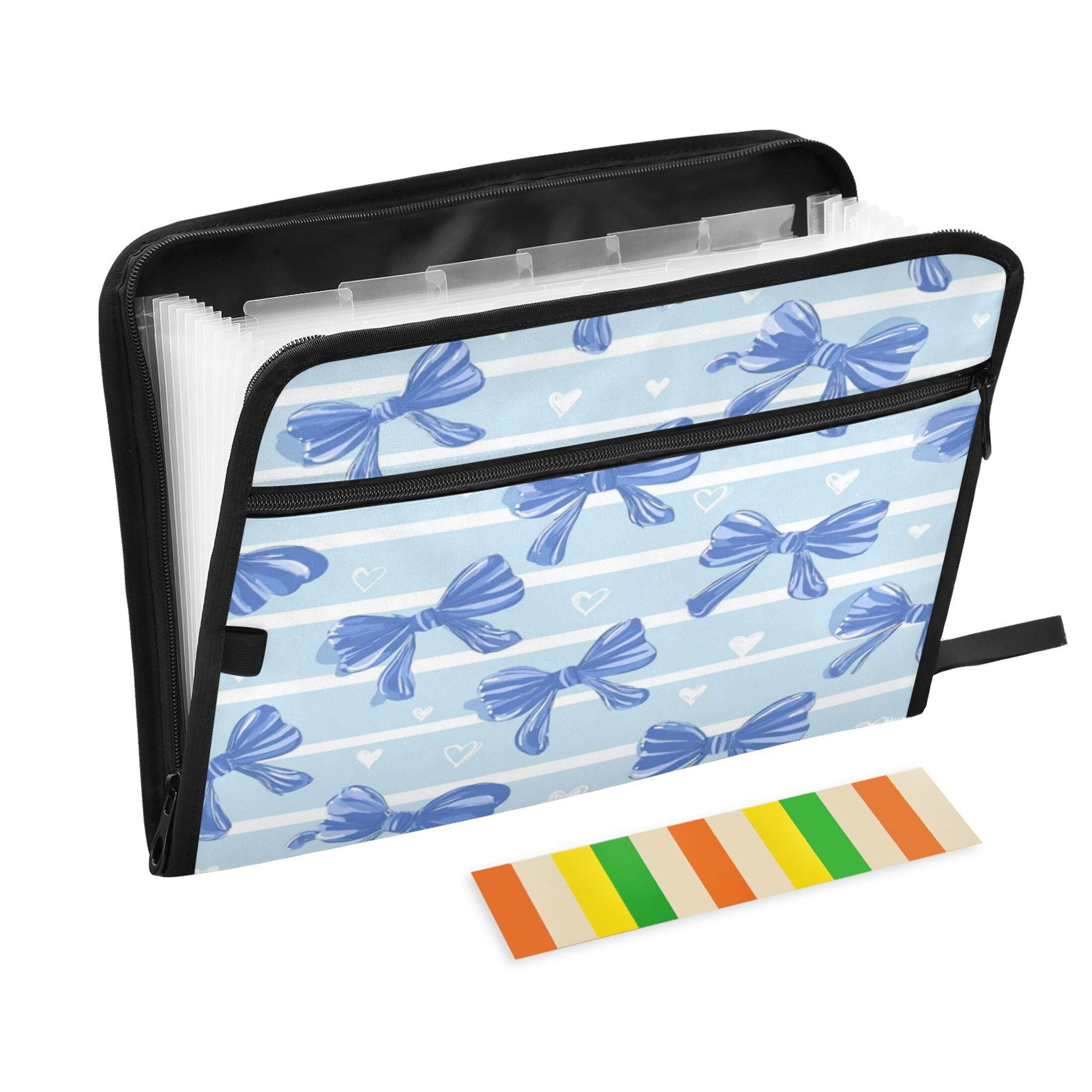 Expandable Folder with Colored Tabs, Desktop Folding Folder for ...