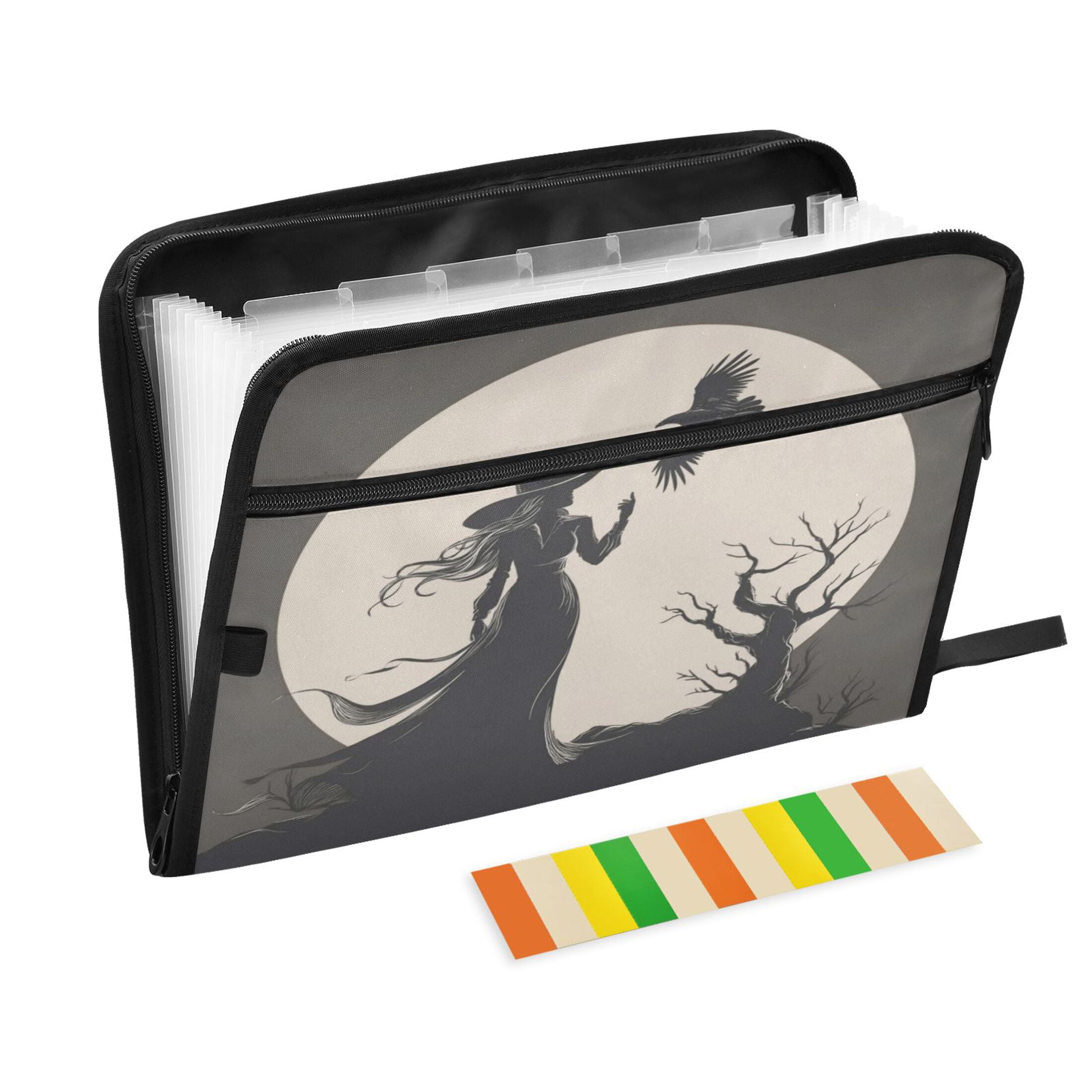 Expandable Folder with Colored Tabs, Desktop Folding Folder for ...