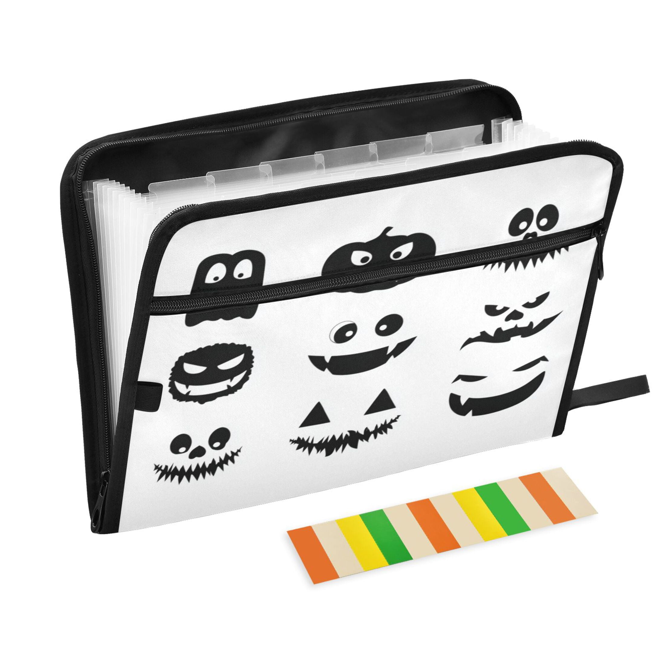 Expandable Folder with Colored Tabs, Desktop Folding Folder for ...