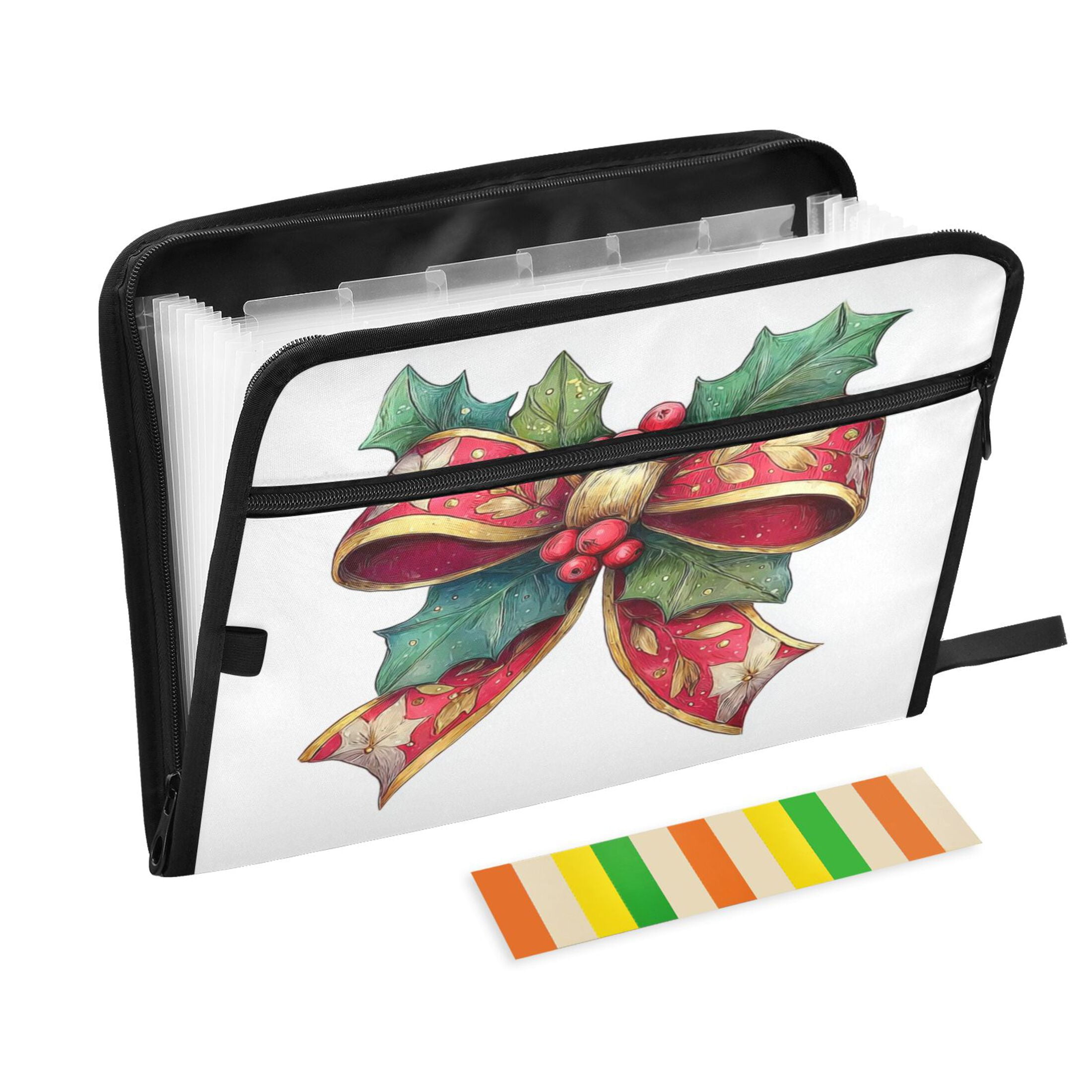 Expandable Folder with Colored Tabs, Desktop Folding Folder for ...