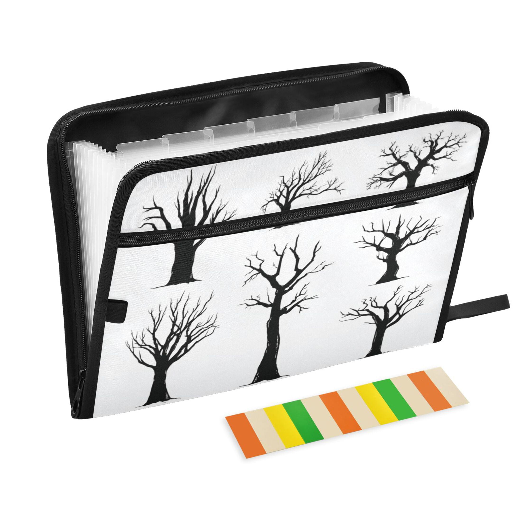 Expandable Folder with Colored Tabs, Desktop Folding Folder for ...