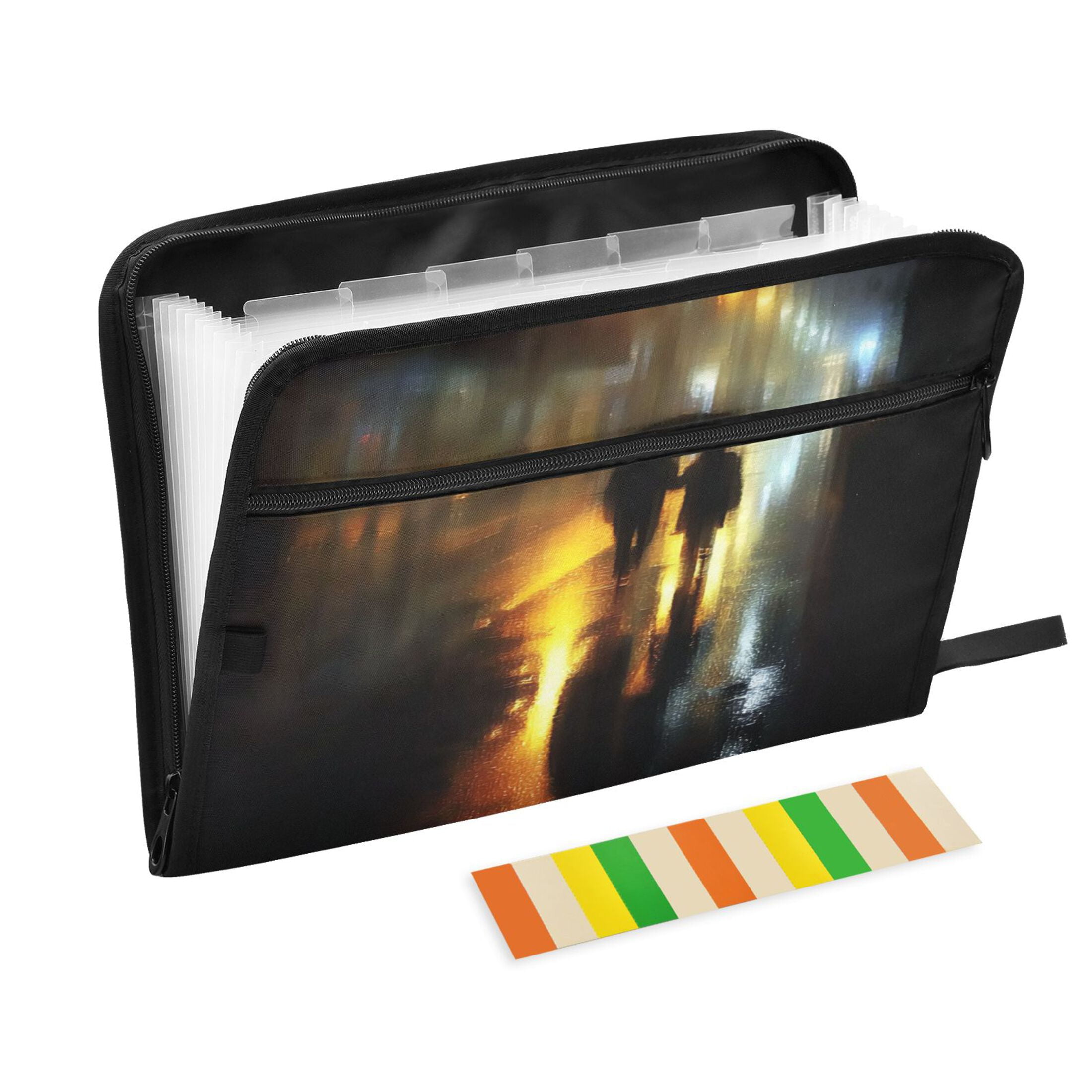 Expandable Folder with Colored Tabs, Desktop Folding Folder for ...