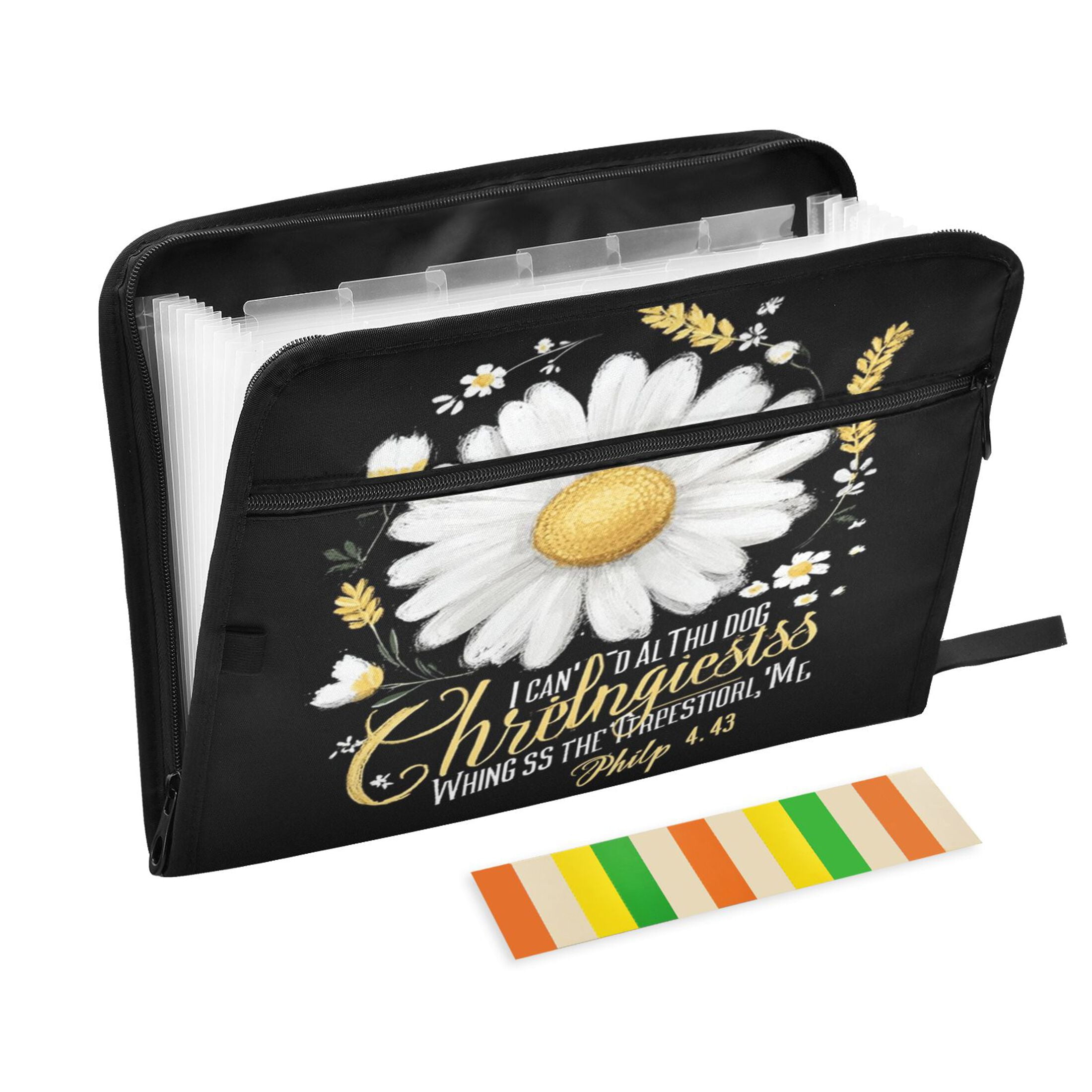 Expandable Folder with Colored Tabs, Desktop Folding Folder for ...