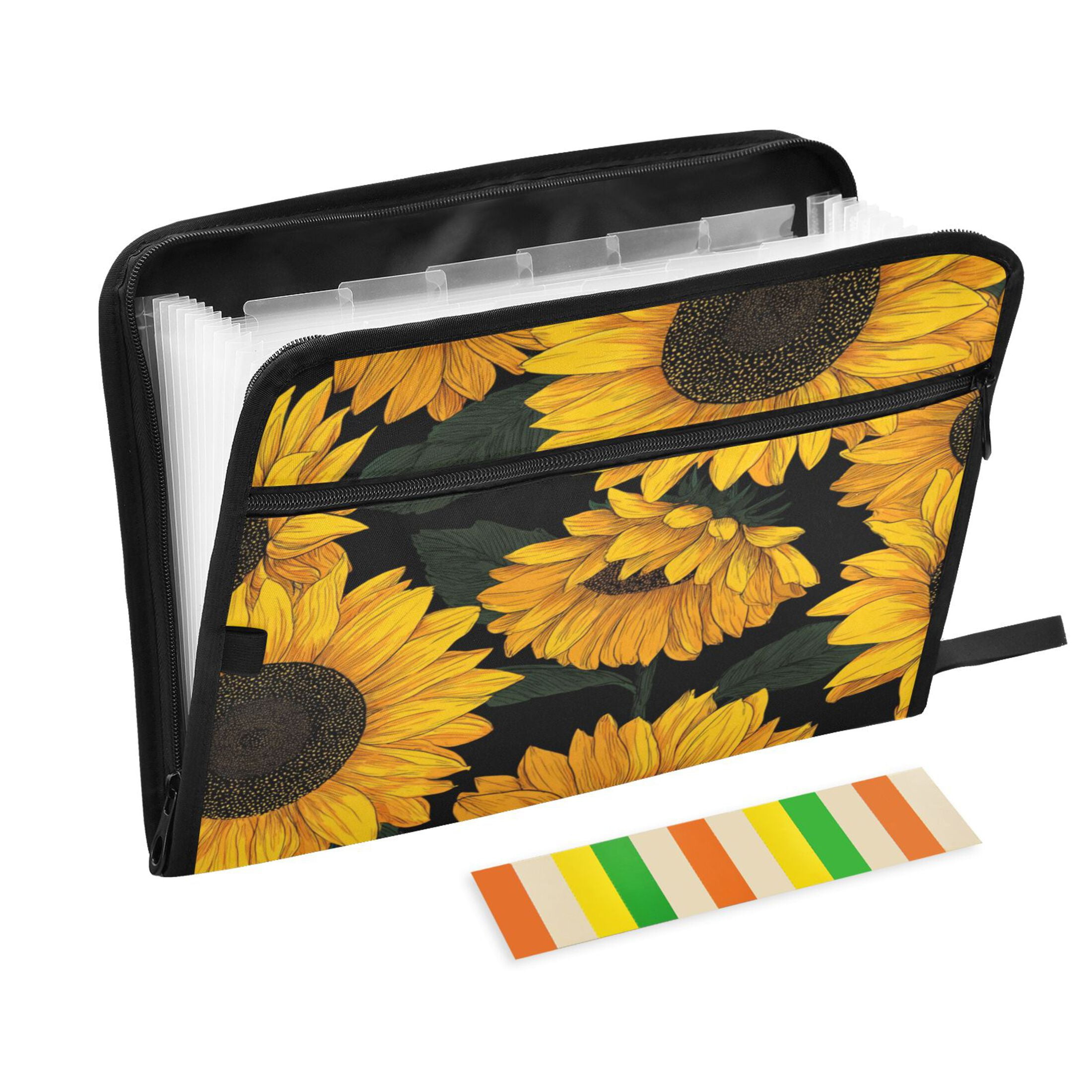 Expandable Folder with Colored Tabs, Desktop Folding Folder for ...
