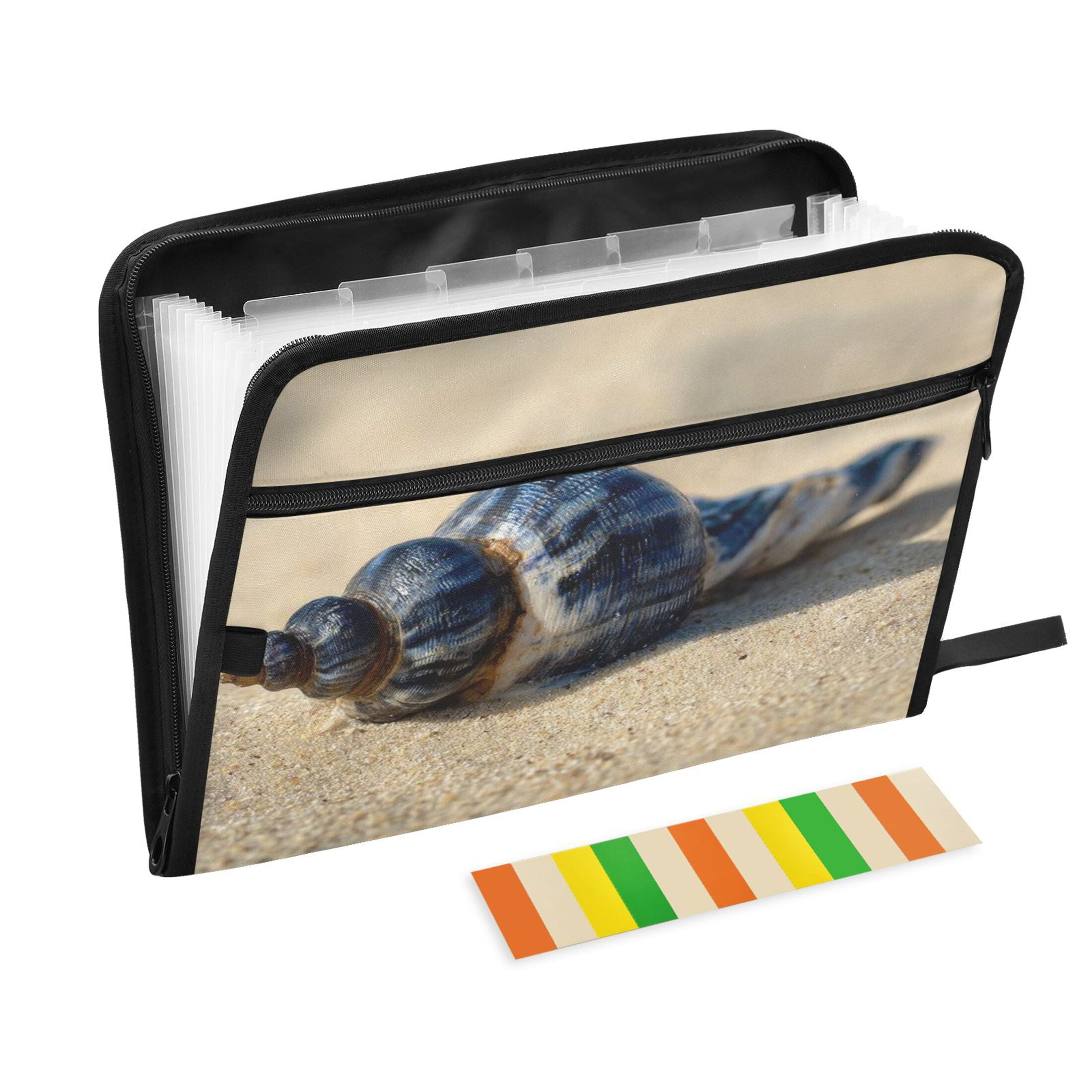 Expandable Folder with Colored Tabs, Desktop Folding Folder for ...