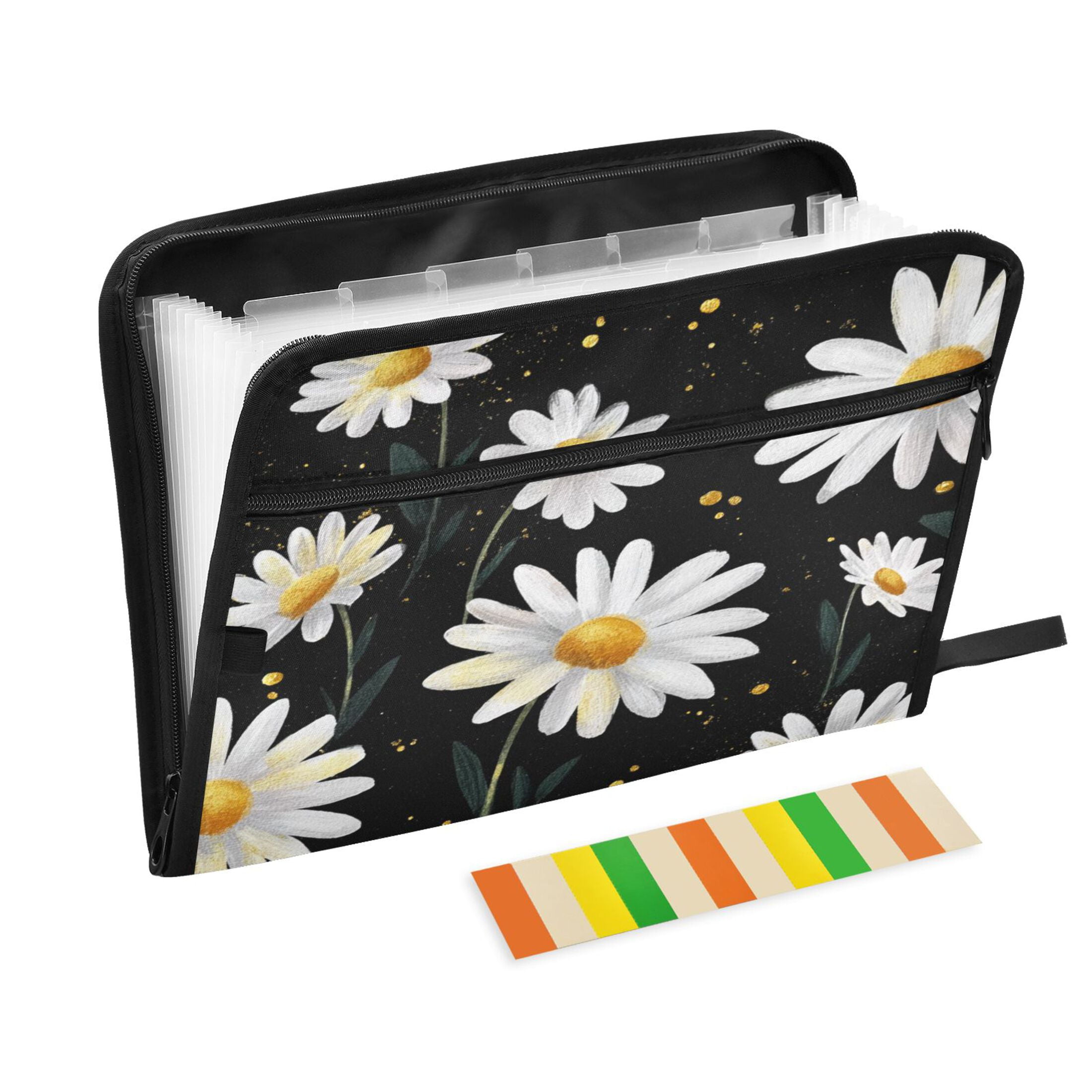 Expandable Folder with Colored Tabs, Desktop Folding Folder for ...