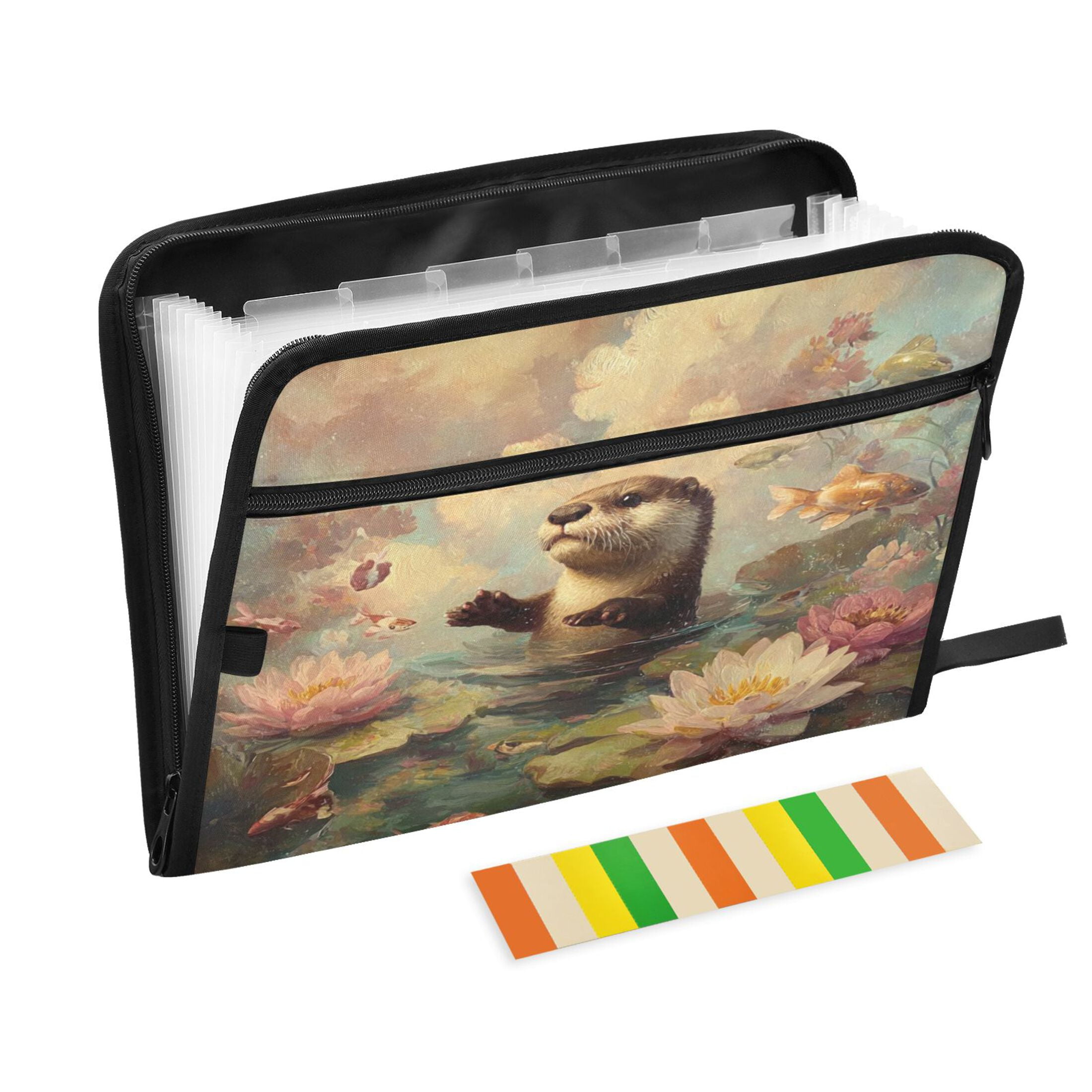 Expandable Folder with Colored Tabs, Desktop Folding Folder for ...