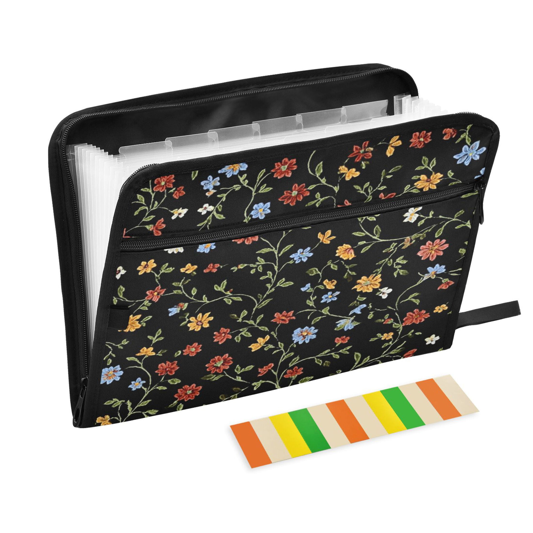 Expandable Folder with Colored Tabs, Desktop Folding Folder for ...