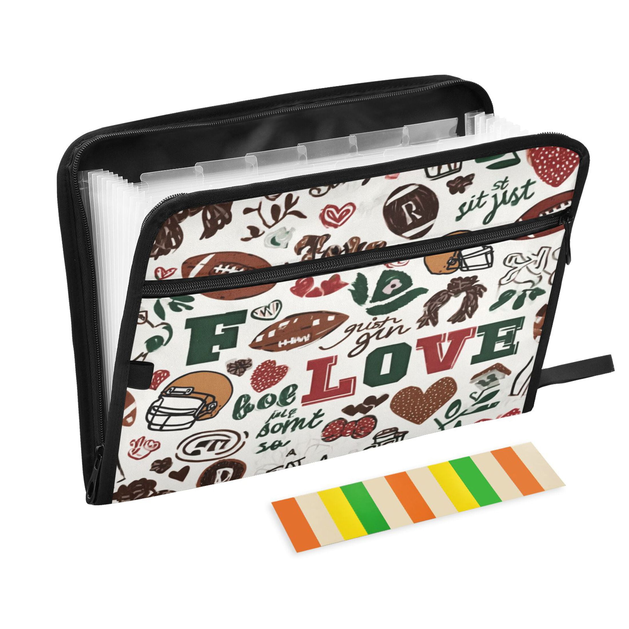 Expandable Folder with Colored Tabs, Desktop Folding Folder for ...