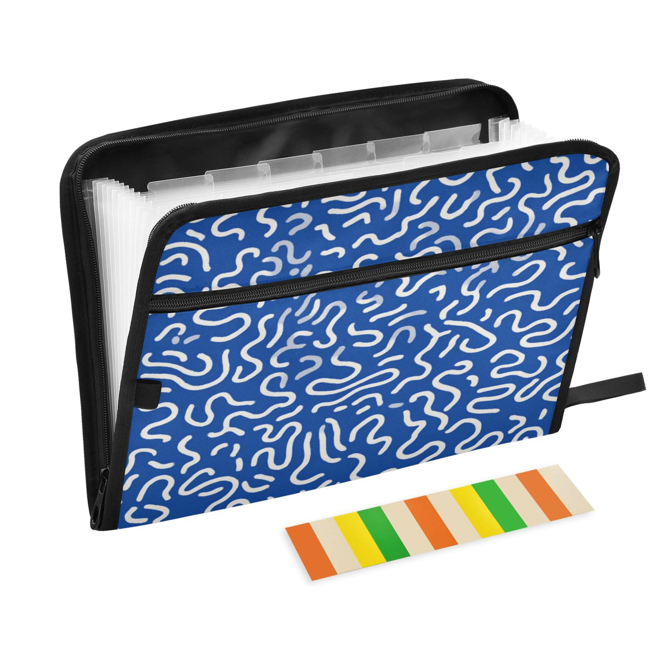 Expandable Folder with Colored Tabs, Desktop Folding Folder for ...