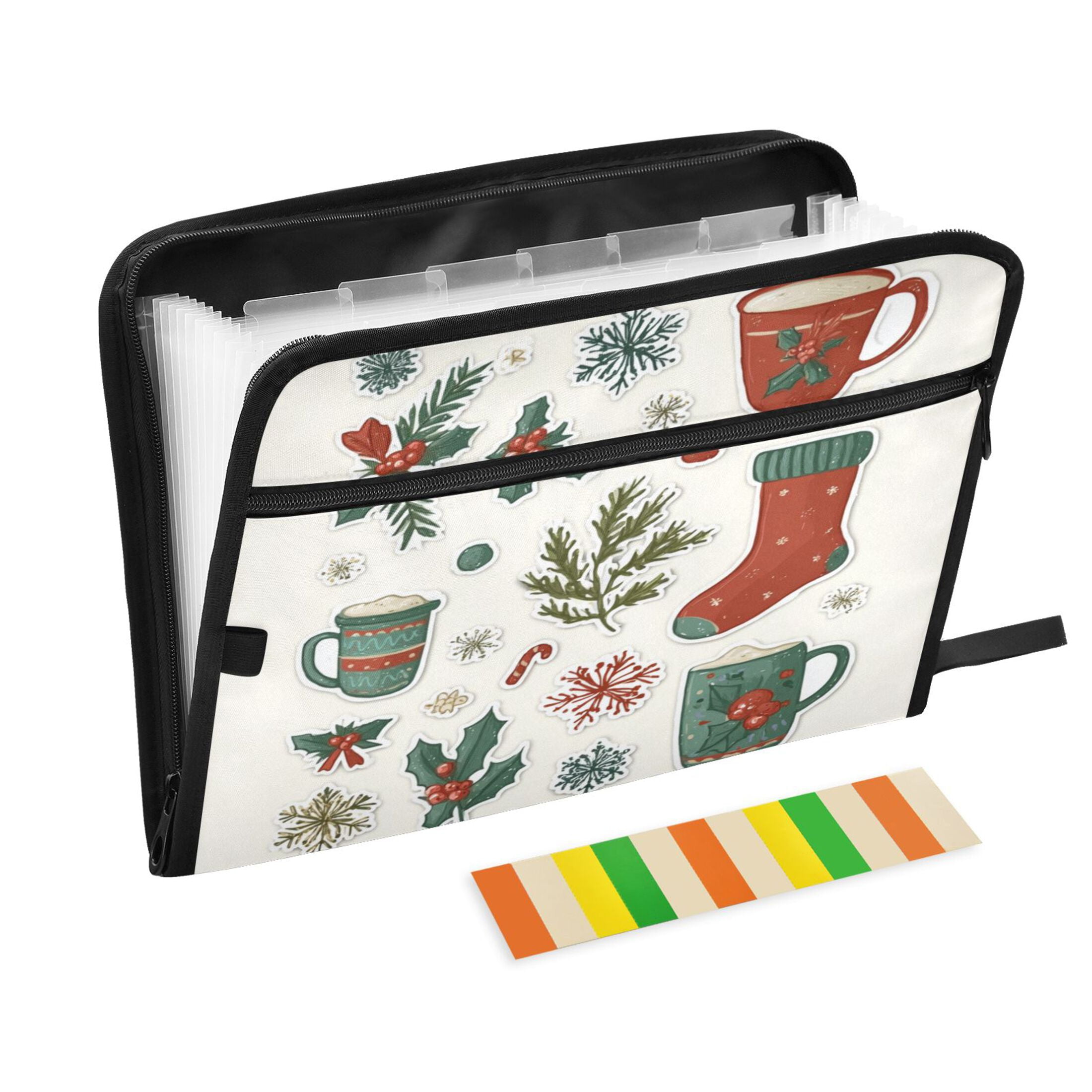 Expandable Folder with Colored Tabs, Desktop Folding Folder for ...