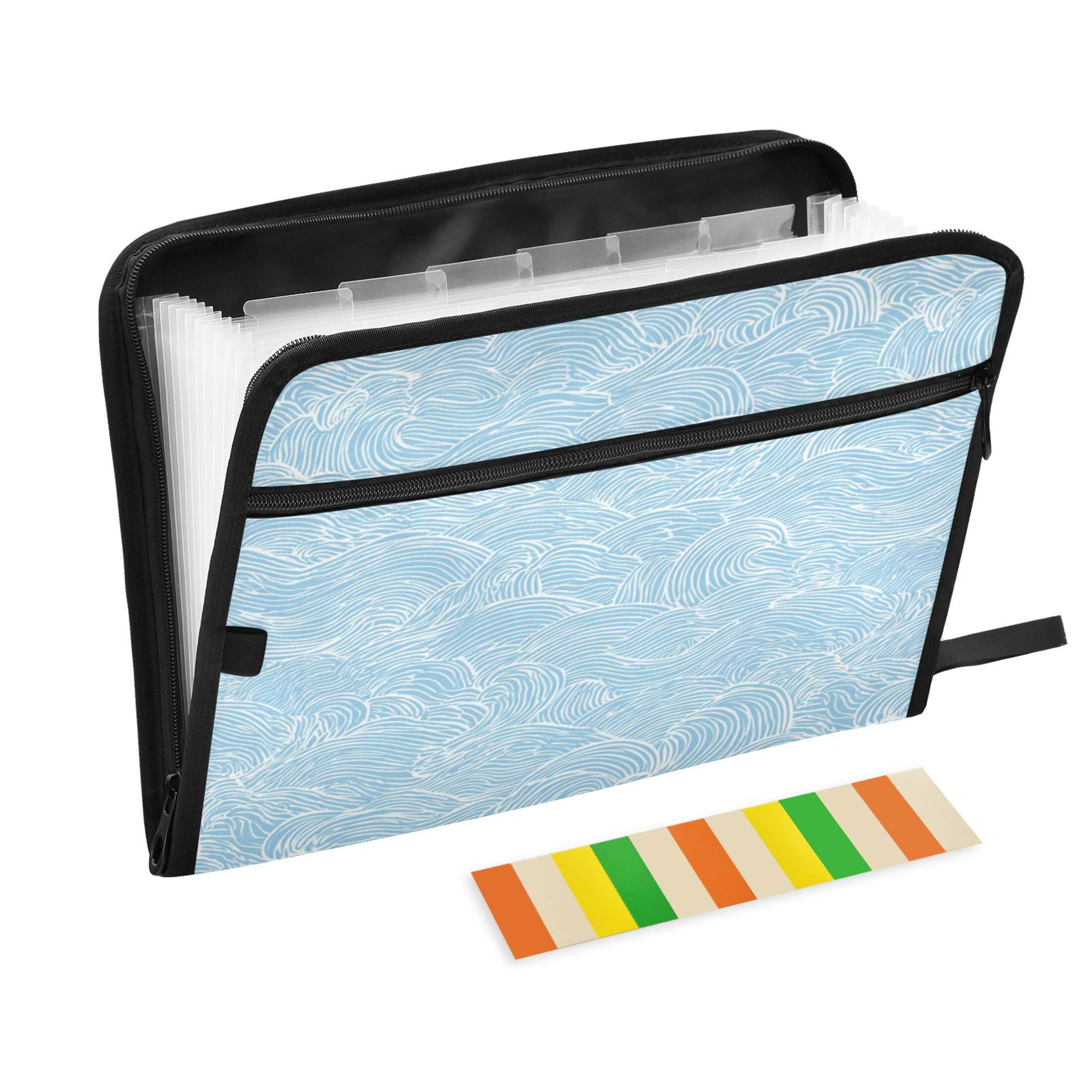 Expandable Folder with Colored Tabs, Desktop Folding Folder for ...