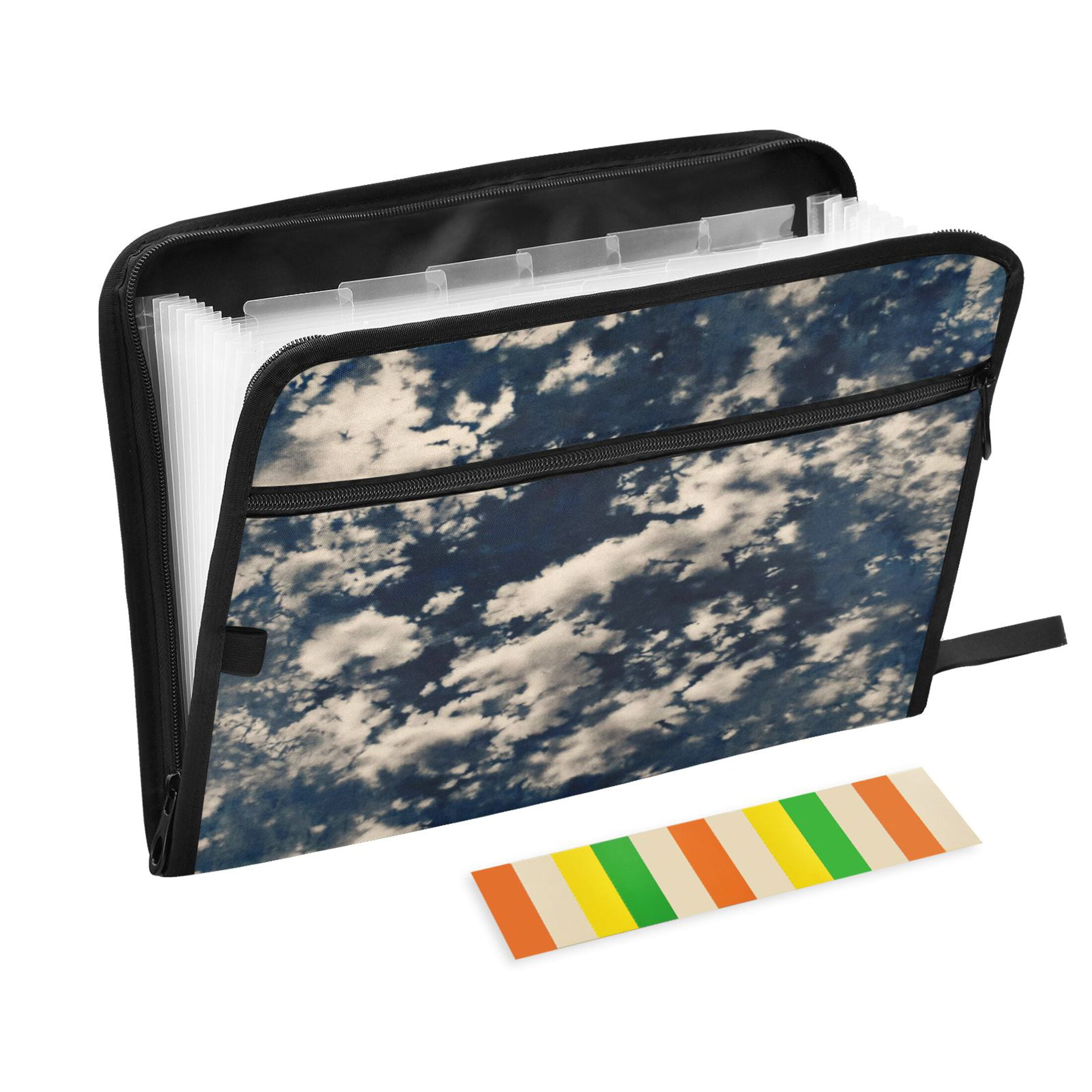 Expandable Folder with Colored Tabs, Desktop Folding Folder for ...