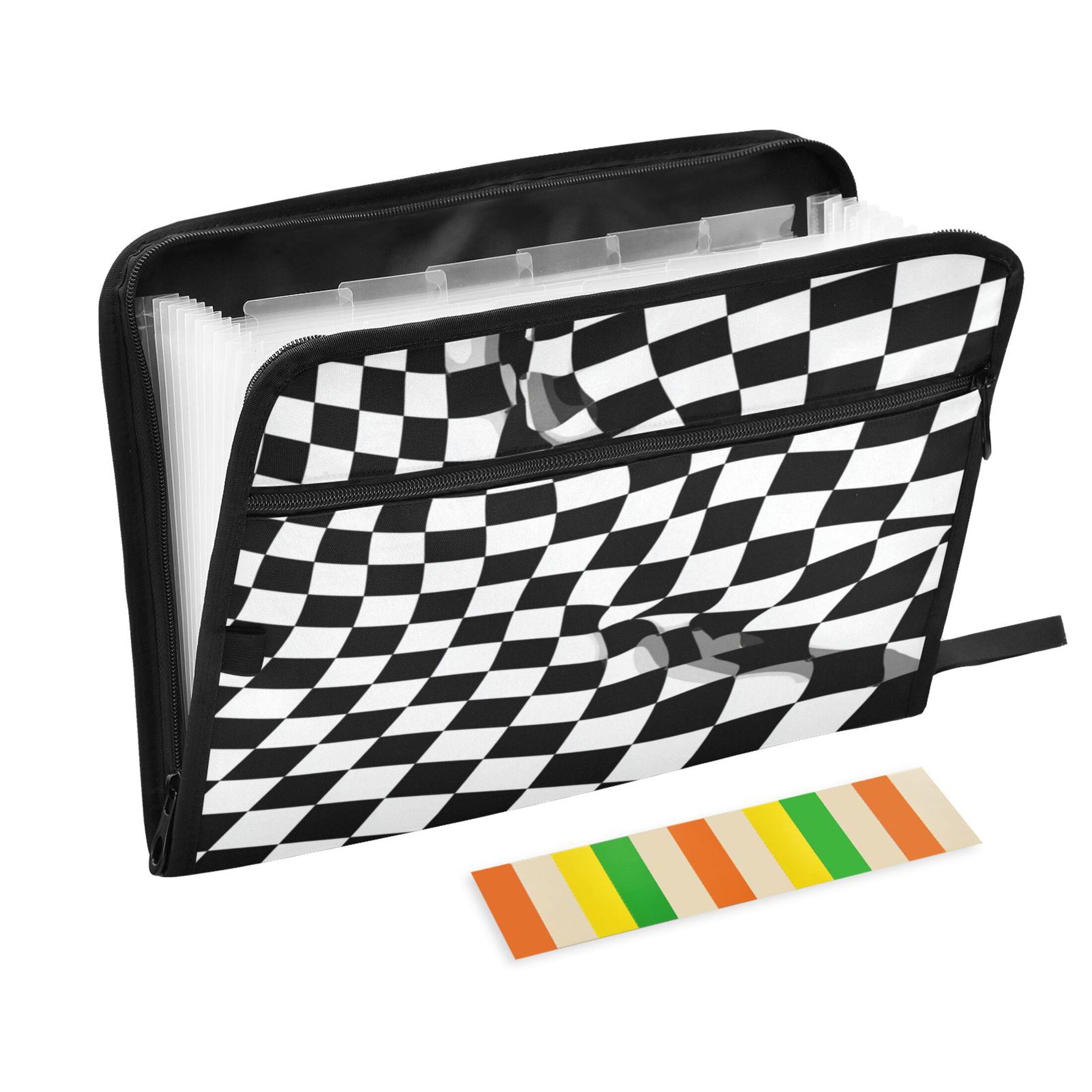 Expandable Folder with Colored Tabs, Desktop Folding Folder for ...