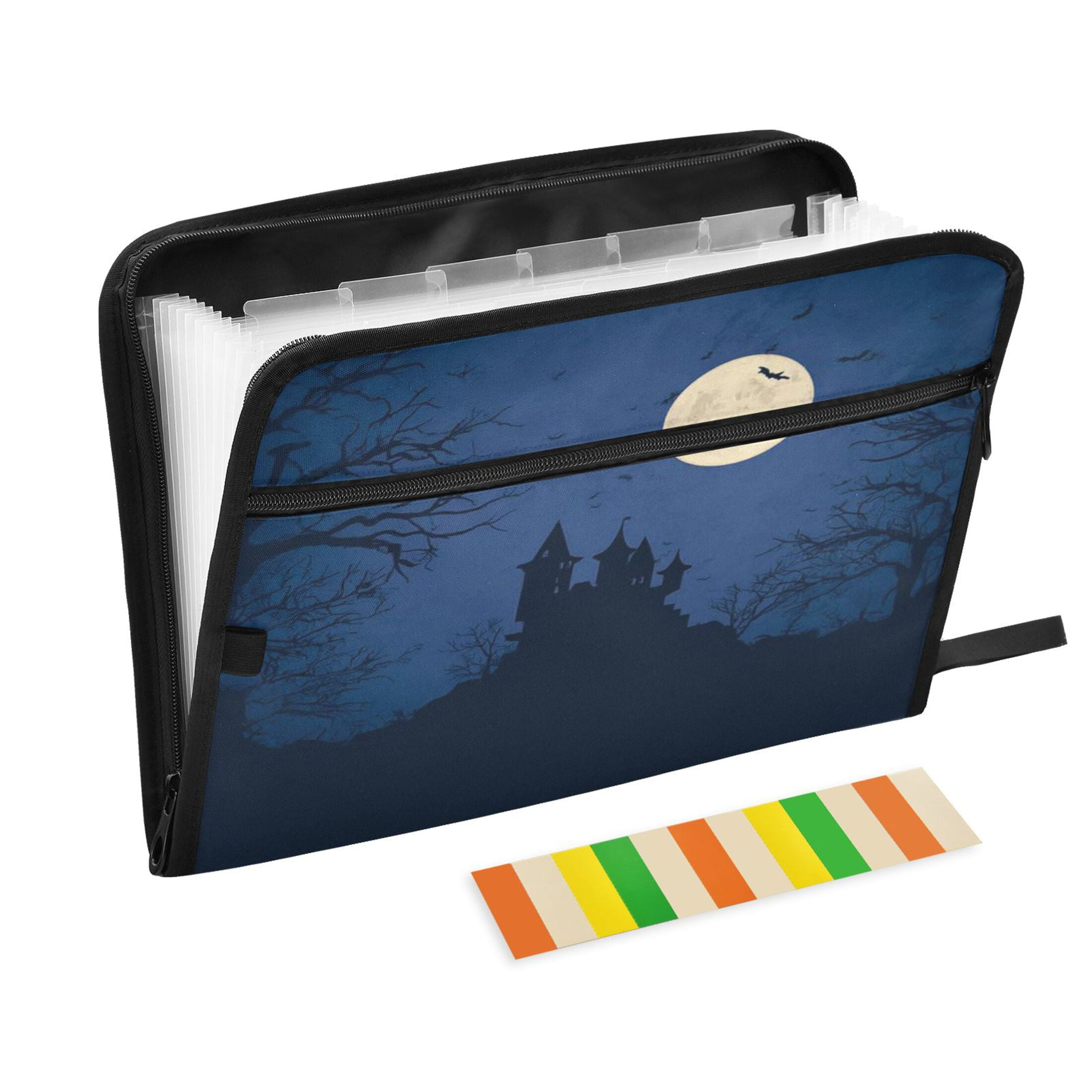 Expandable Folder with Colored Tabs, Desktop Folding Folder for ...