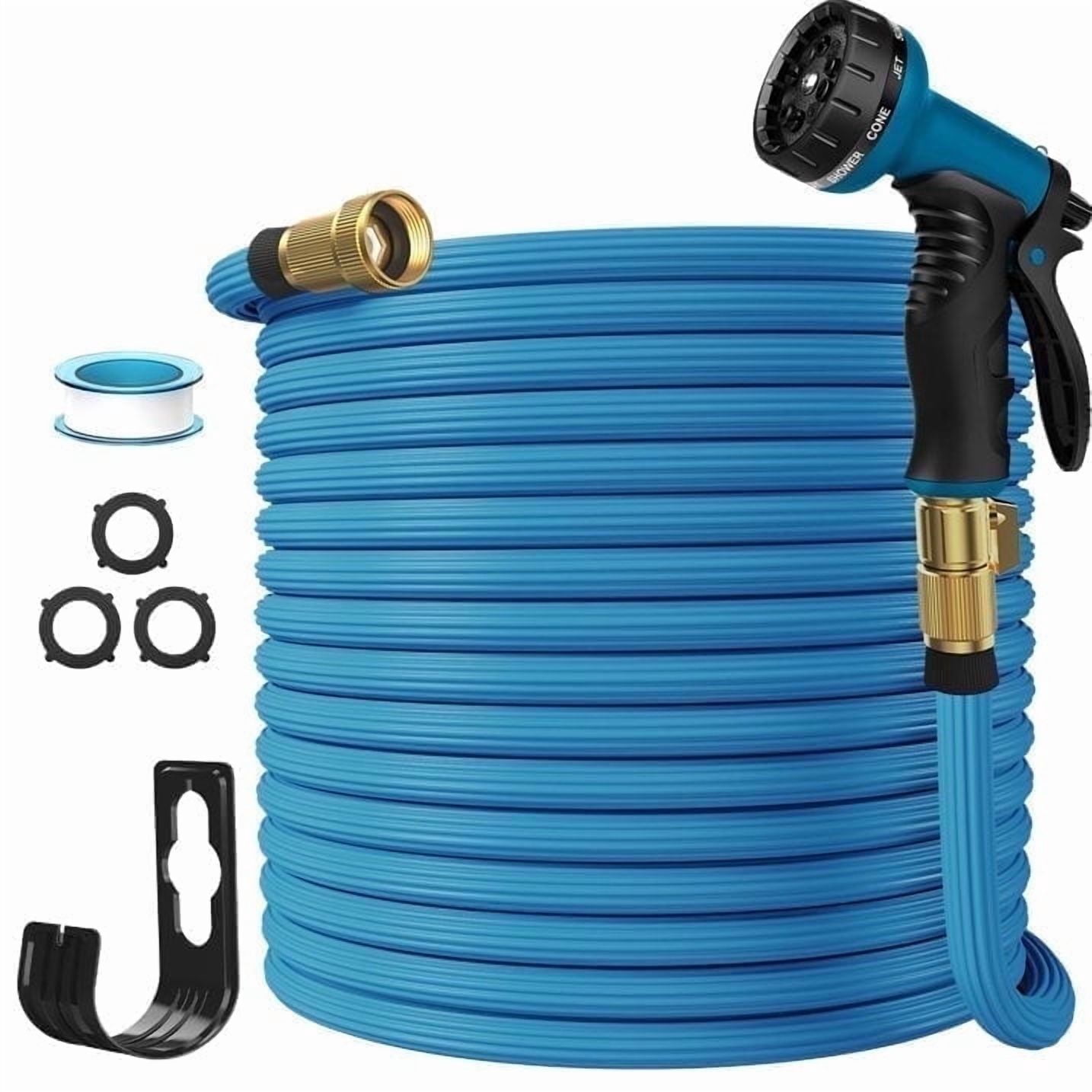 Expandable Garden Hose 100ft Lightweight Flexible Water Hoses Blue ...