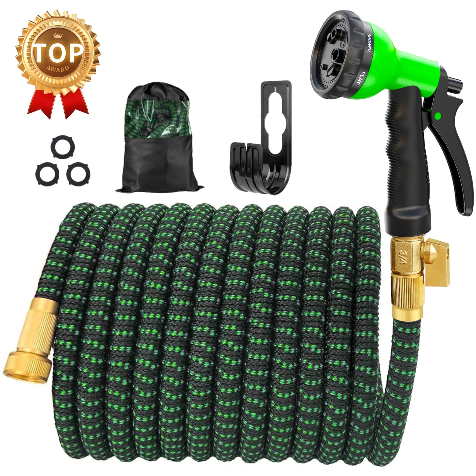 SUNDAN Expandable Garden Hose 100ft No Kink Flexible Water Hoses for ...