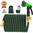 sundan Expandable Garden Hose 25ft, Flexible Water Hose, 8-Pattern ...