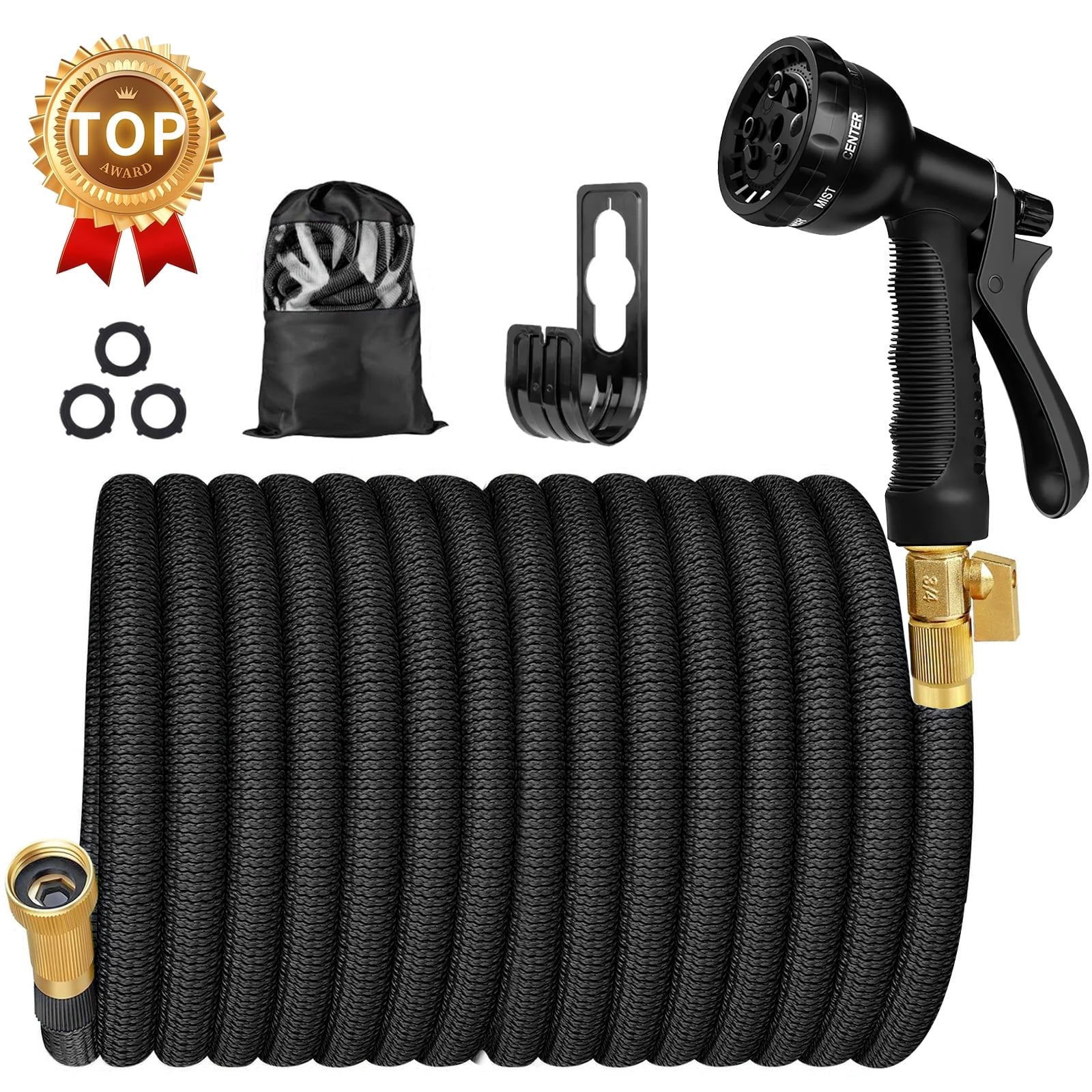 SUNDAN Expandable Garden Hose 25ft No Kink Flexible Water Hoses for ...