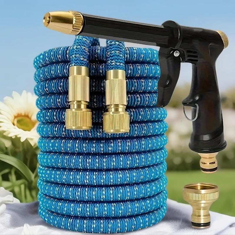 Expandable Garden Hose, Rubber Hose with Sprayer, Garden Hose with ...