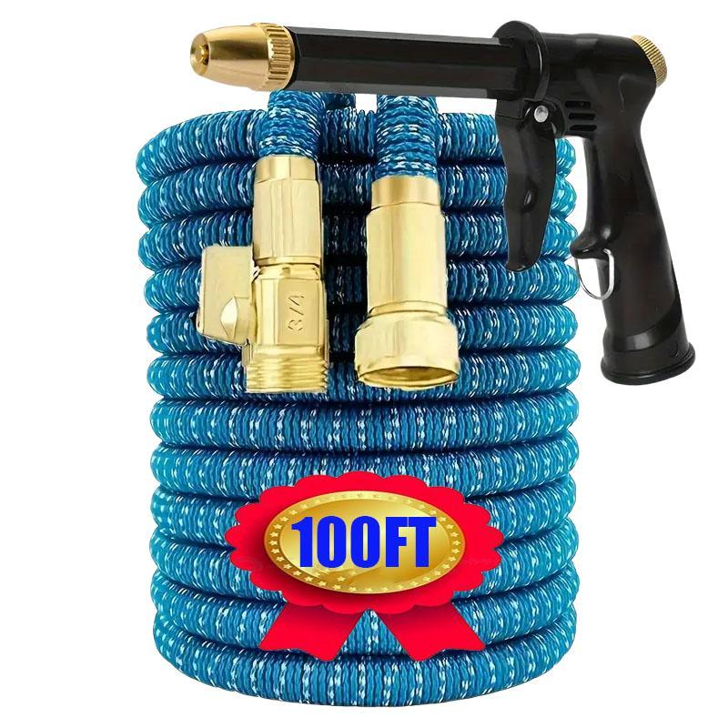 Expandable Garden Hose Set, Portable Garden Hose with 3/4 Inch Heavy ...