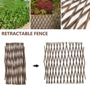 2pcs Garden Trellis Expanding Trellis Willow Trellis Expanding, Wooden Fence Durable Retractable ...