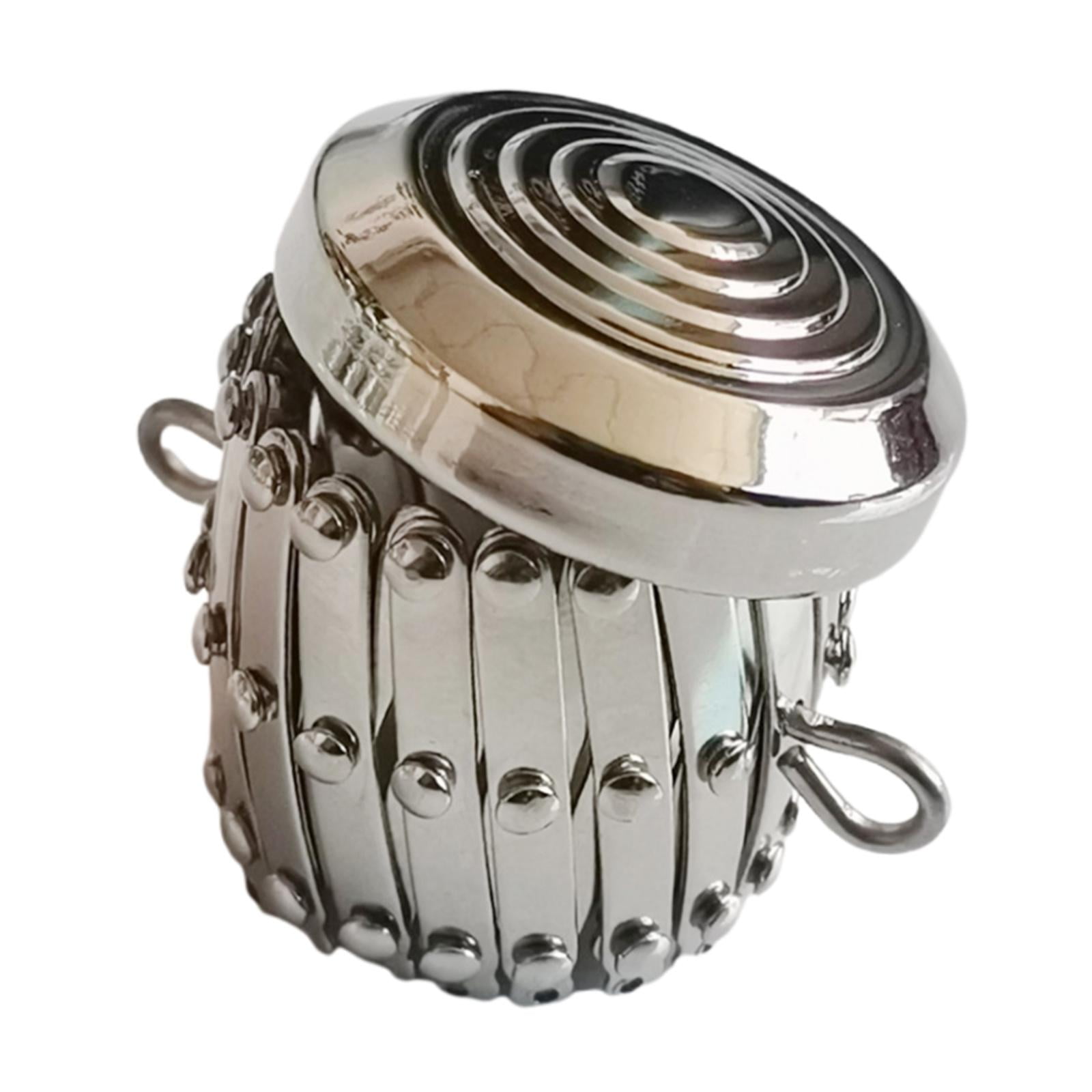 Expandable Gate Purse with Loops Retractable Coin Cylinder Hardware ...