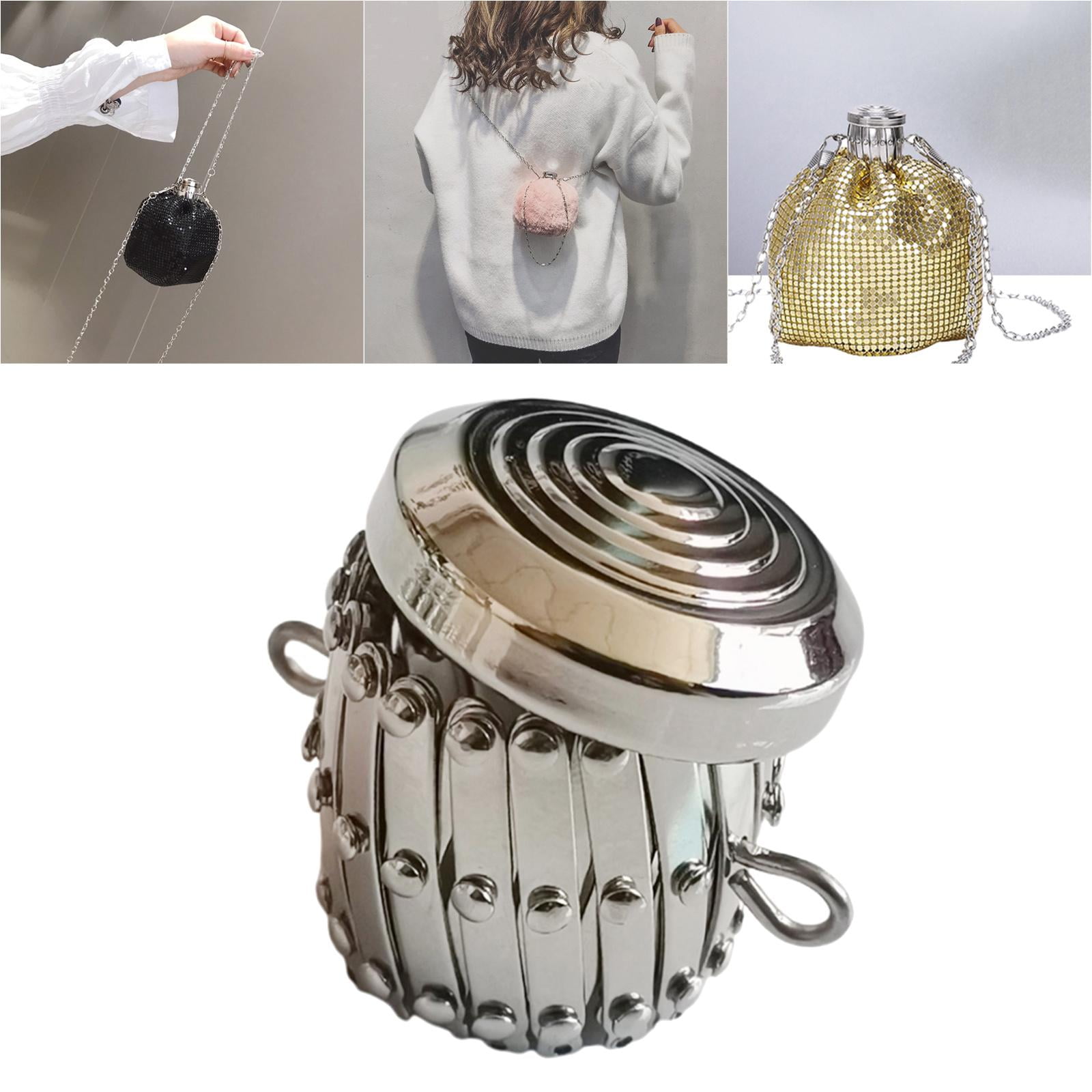 Expandable Gate Purse with Loops Retractable Cylinder Hardware Handamde ...