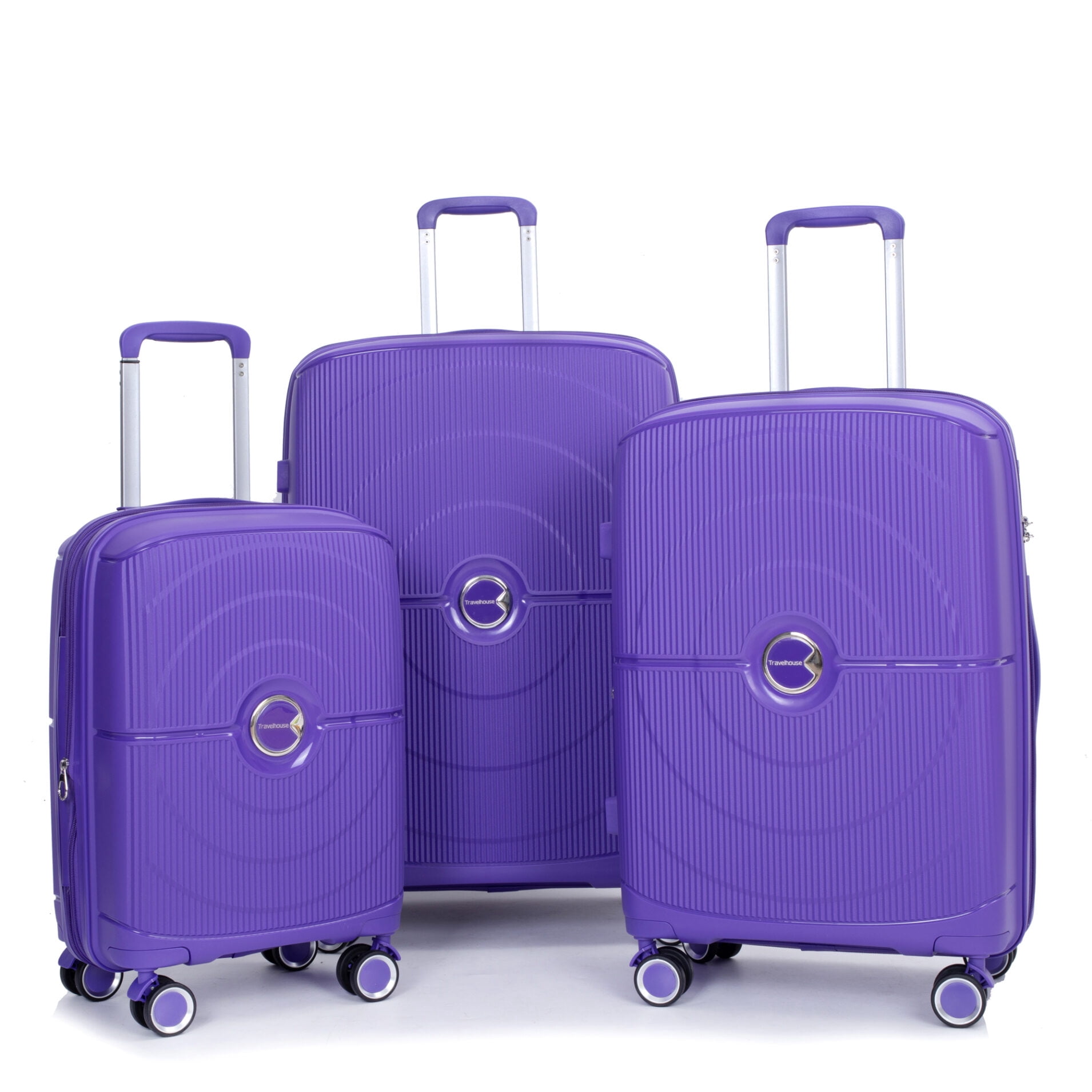 Expandable Hardshell Suitcase Set(20"24"28"), Luggage Sets 3 Piece with ...