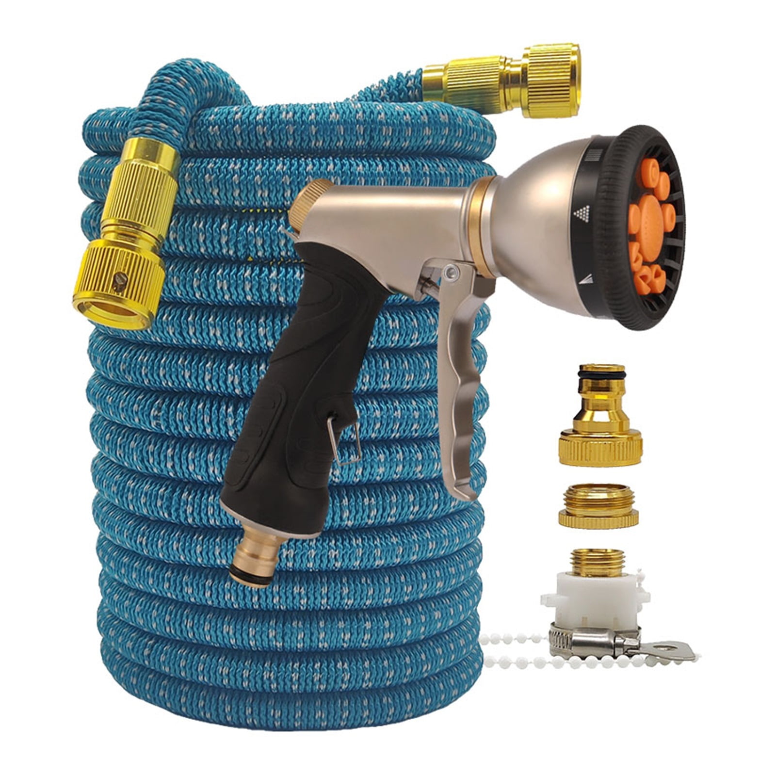 Expandable High Pressure Garden Water Hose Flexible Wash Car Outdoor ...