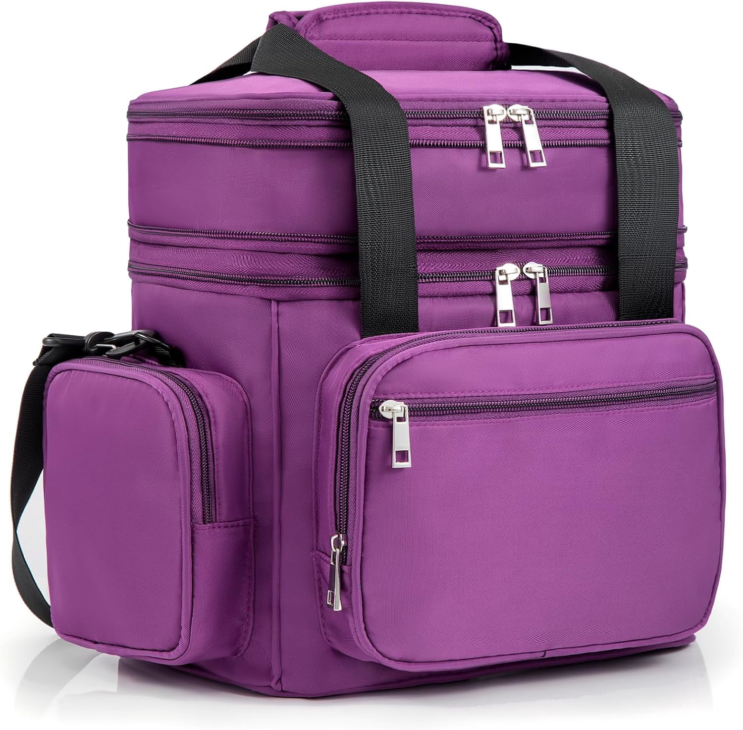 Expandable Insulated Lunch Box, Large Lightweight Lunch Cooler Bag ...