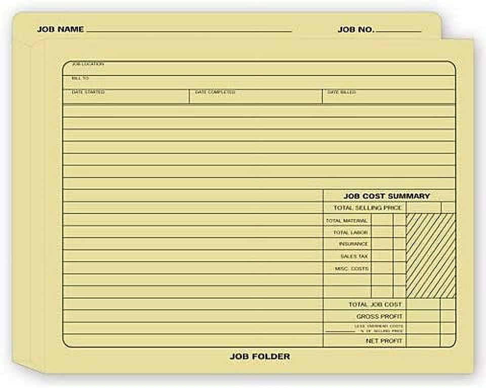 Expandable Job Folder, 50/Pk - Walmart.com