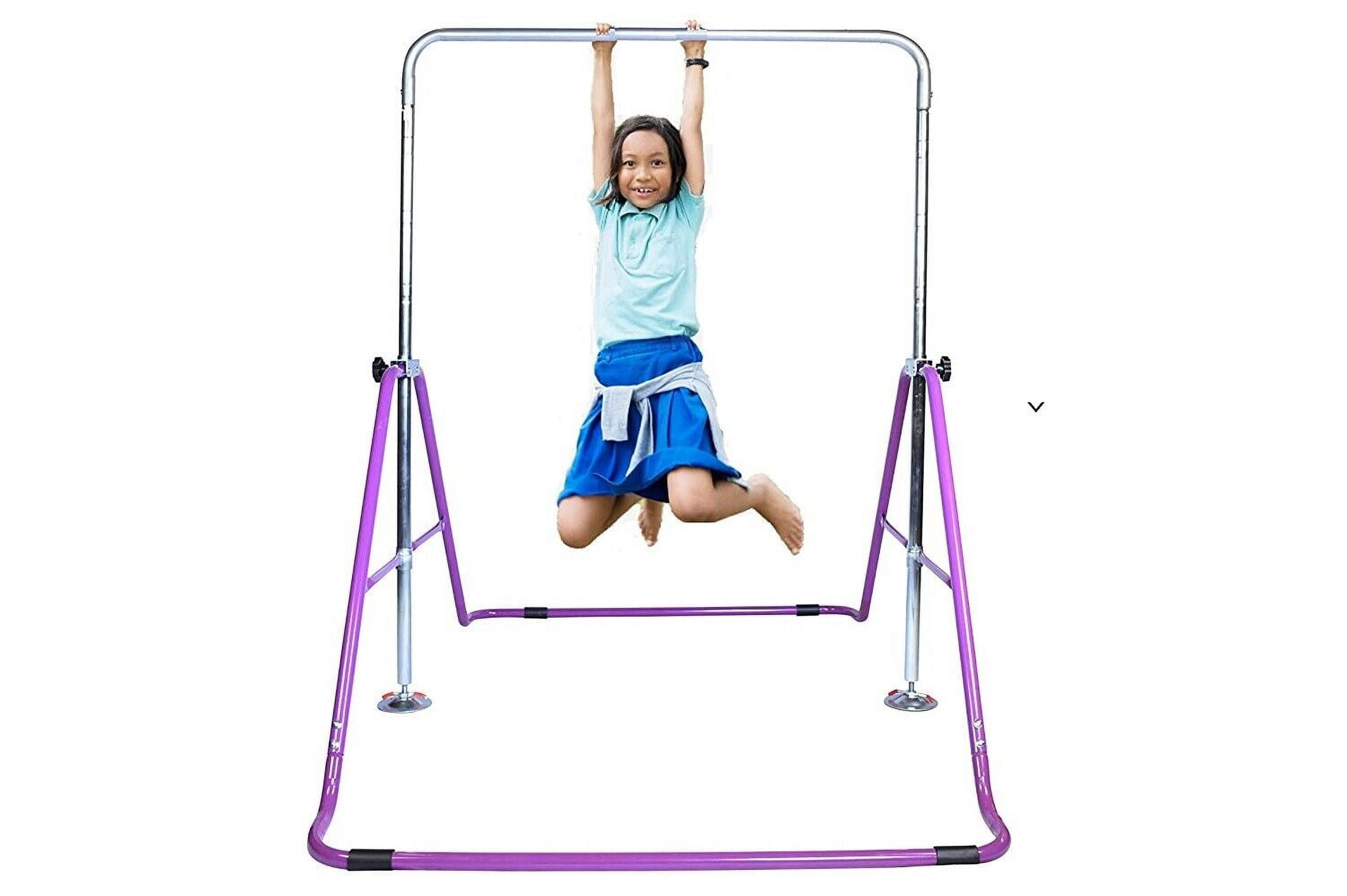 Expandable Kids Gymnastics Horizontal Bar Set - 3 in 1 Kip Training ...