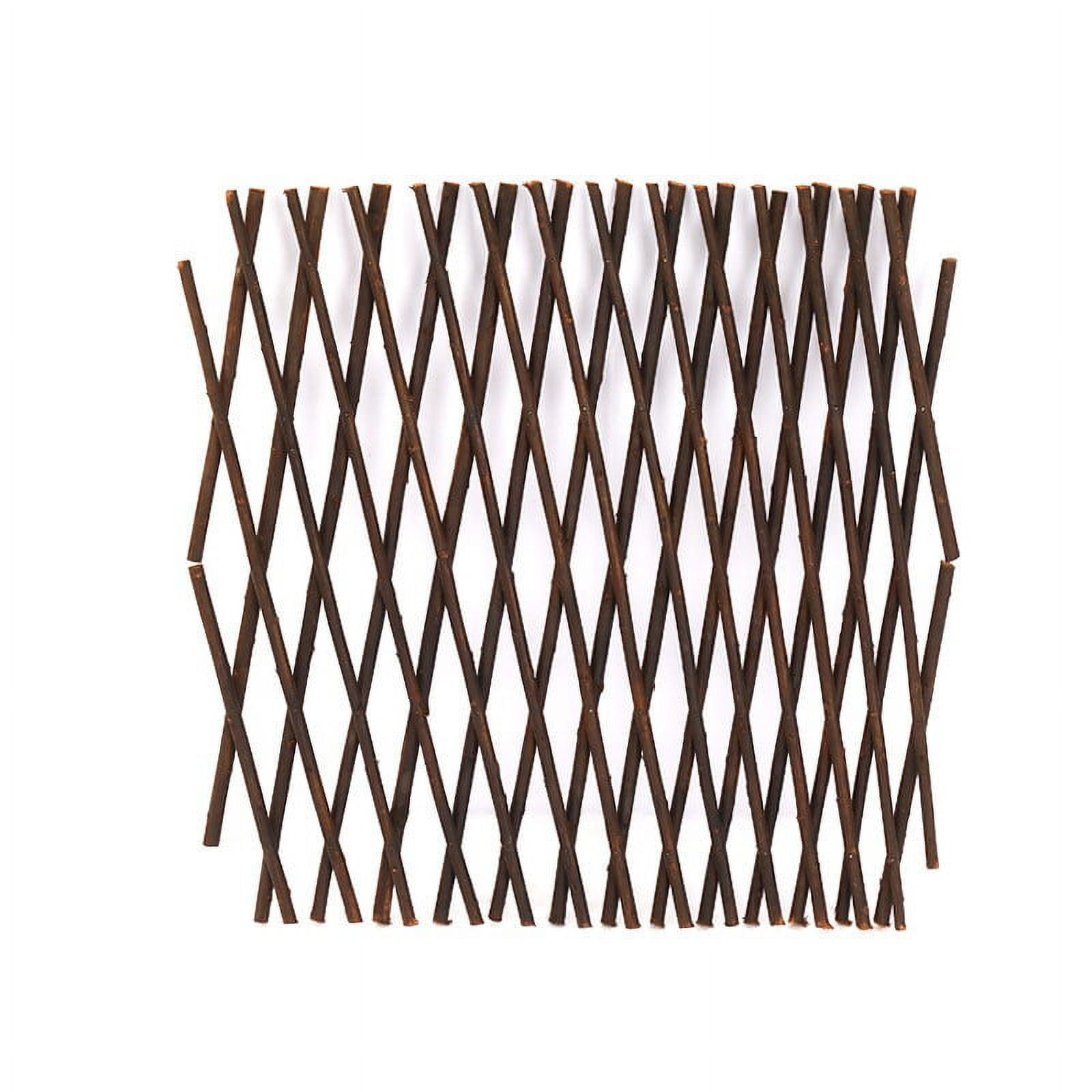 Expandable Lattice Fence, Artificial Ivy Trellis Privacy Hedge Backdrop ...