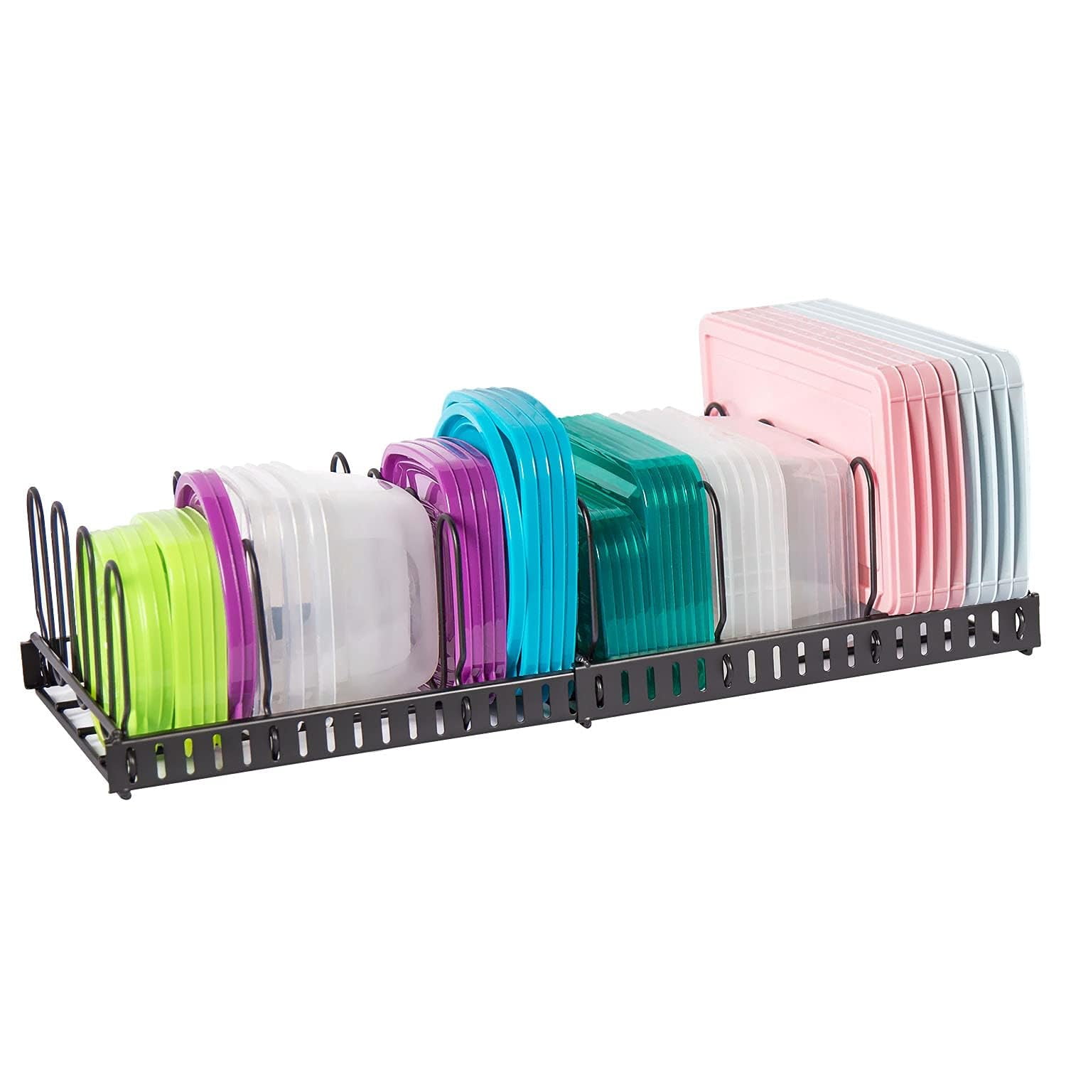 Expandable Lid Organizer for Cabinets and Drawers, Large Capacity ...
