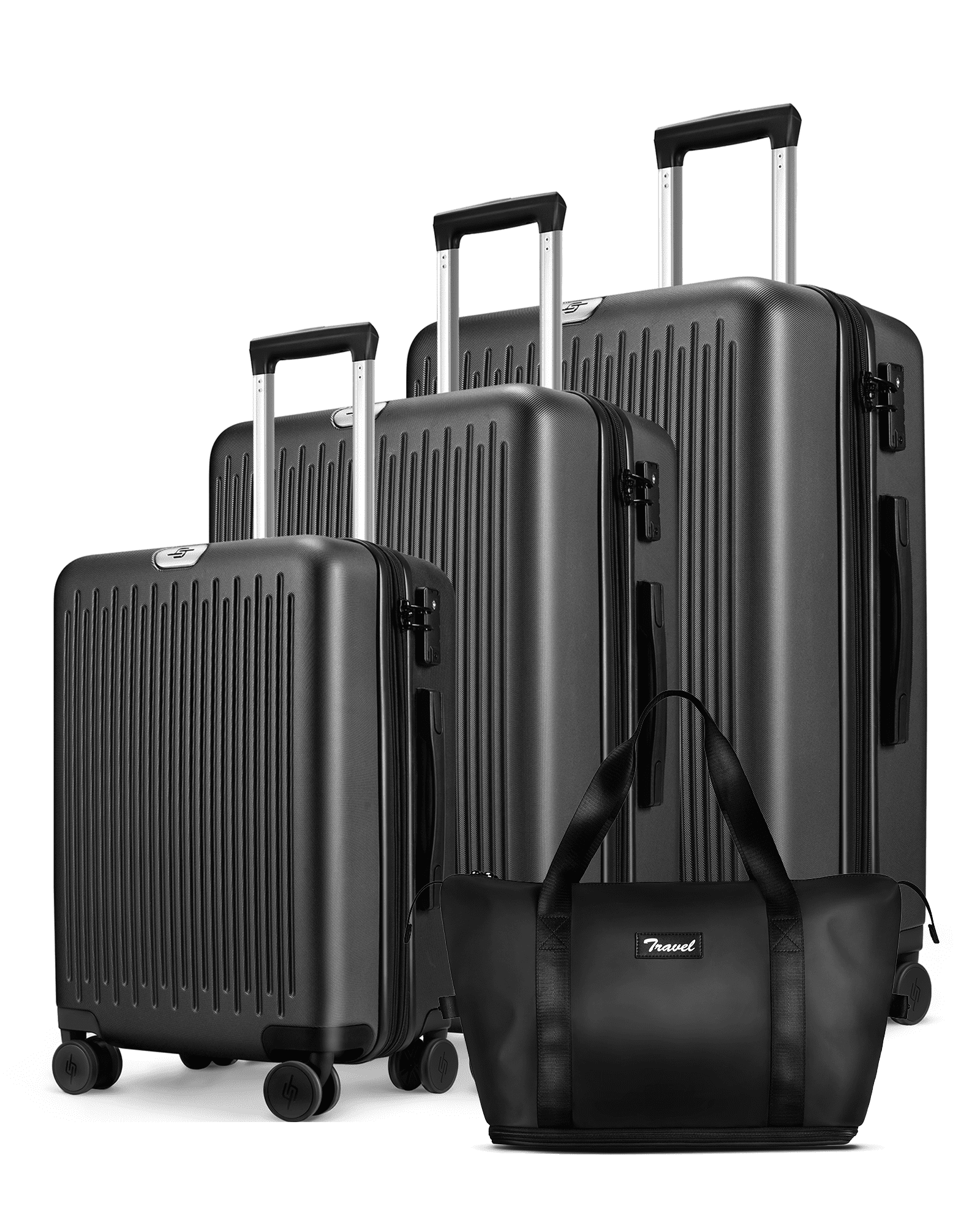 Walmart 3 Piece Expandable Luggage Set with Extra Large Wheeled Duffle ...