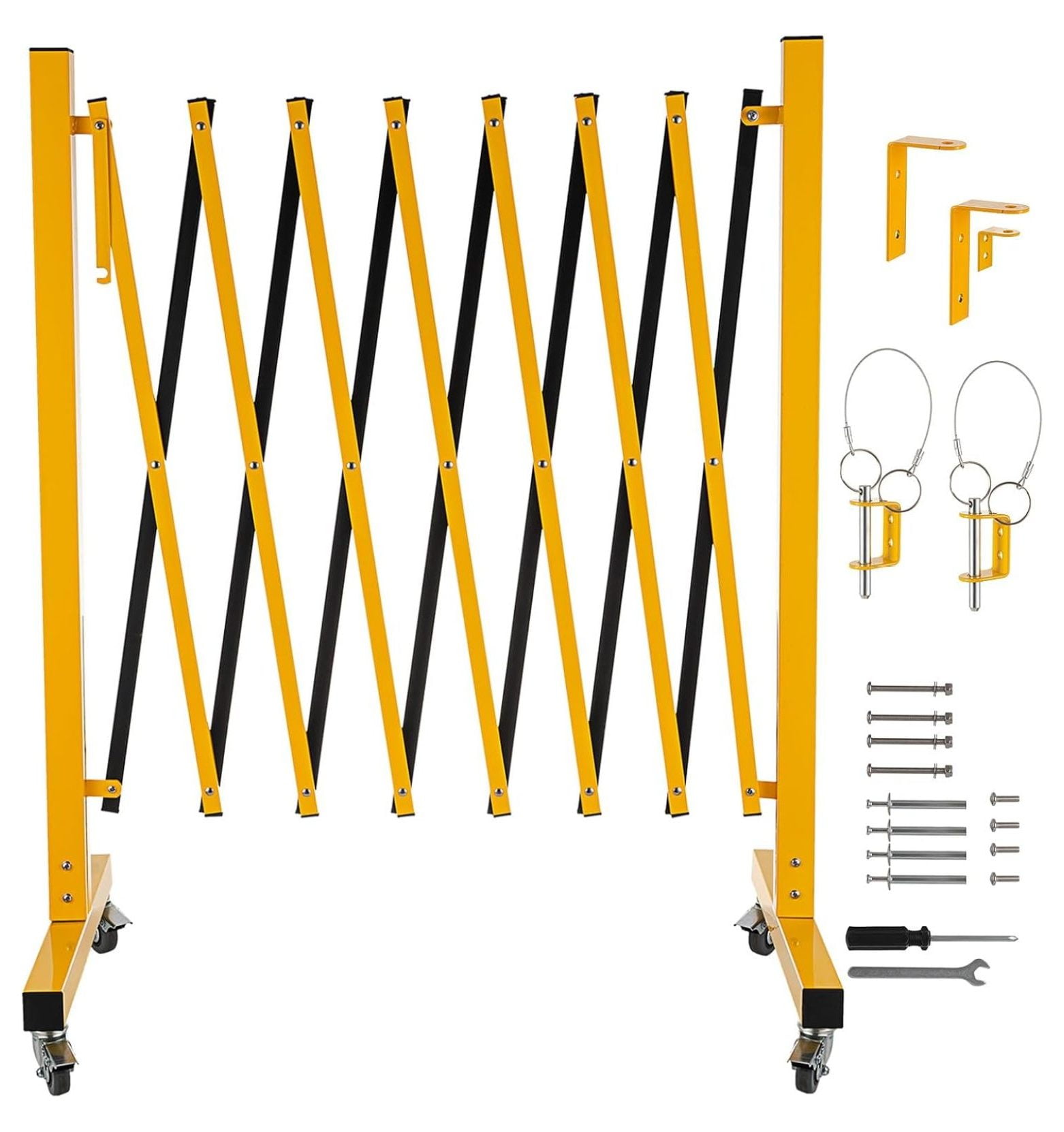Expandable Metal Barricade 11.5 Ft /138 Inch, Mobile Safety Barrier ...