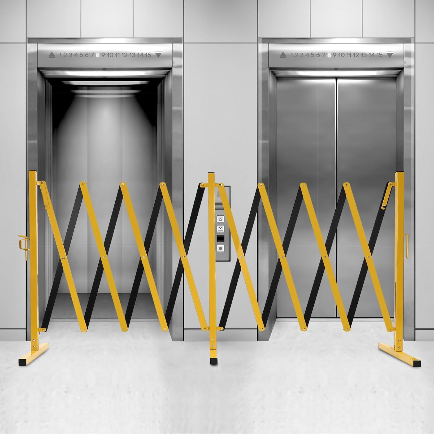 Expandable Metal Barricade, 16.4 Feet Mobile Safety Gate Scissor Gate ...