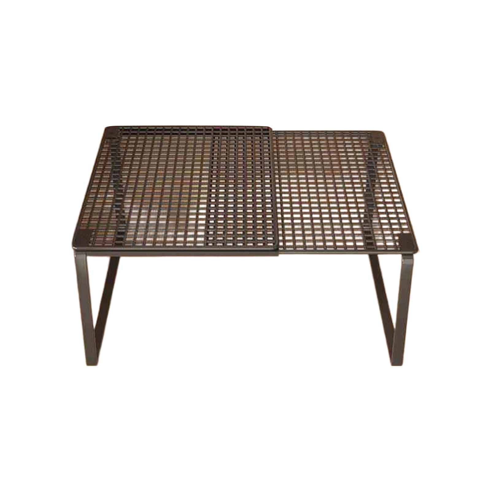 Expandable Metal Cabinet Shelf Organizer - Stacking Storage Riser for ...