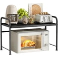 Expandable Metal Storage Shelves,2 Tier Kitchen Countertop Organizer ...
