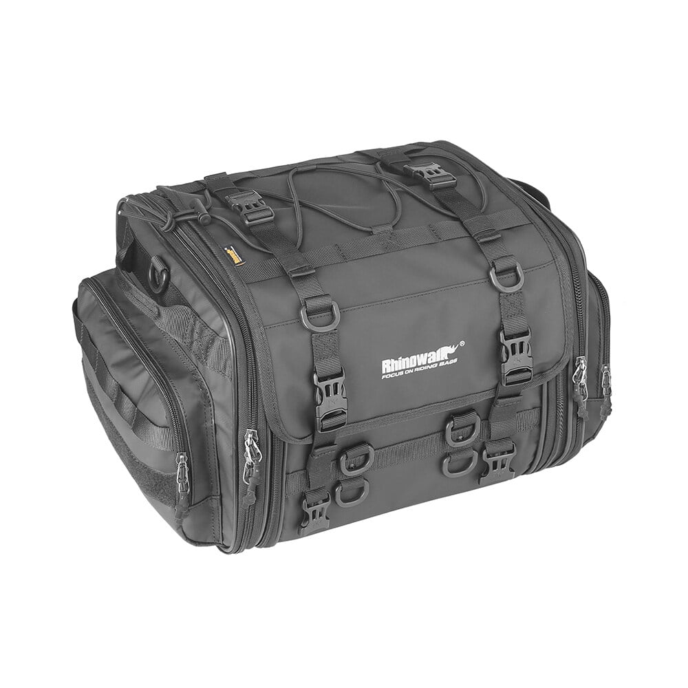 Expandable Motorcycle Rearseat Bag Large Capacity Motorcycle Bag ...