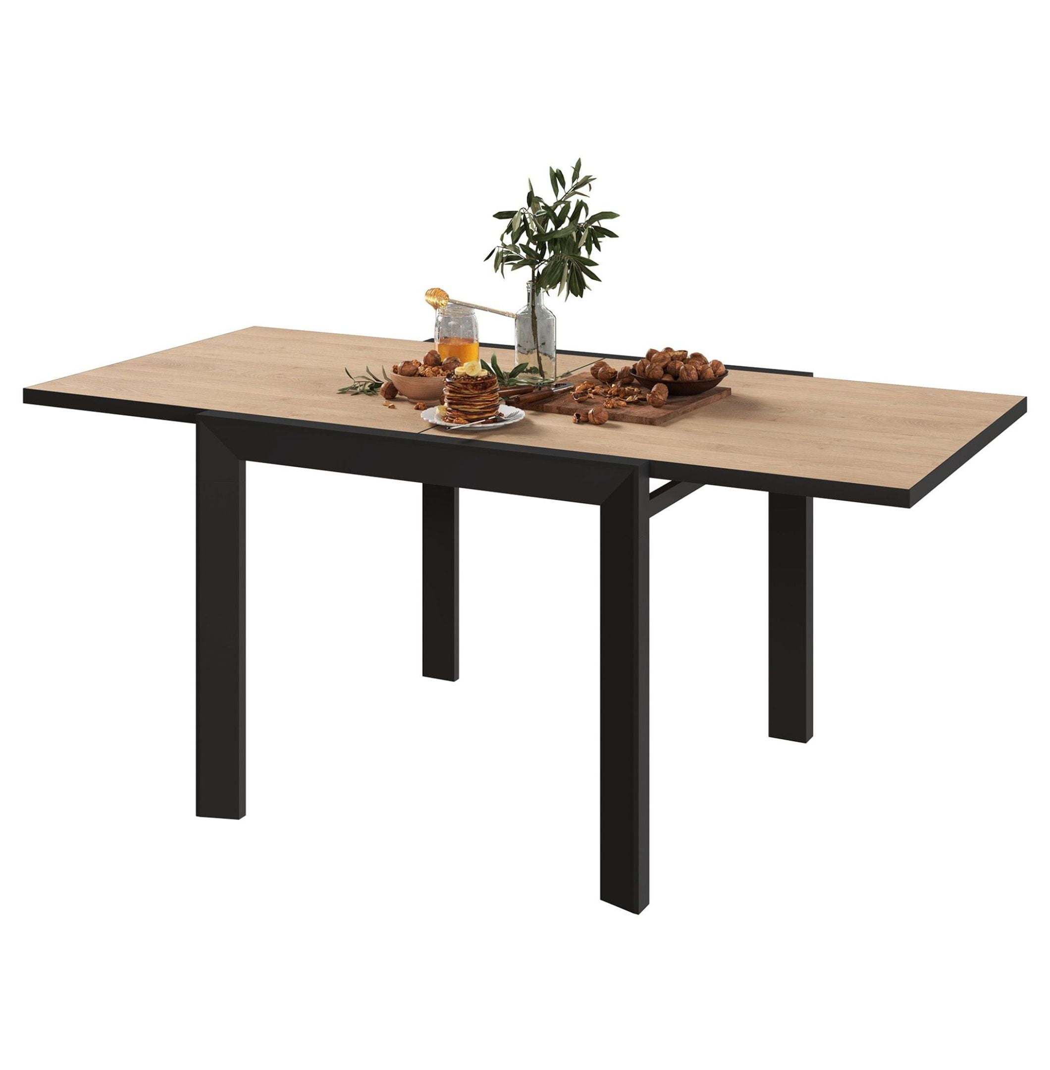 Expandable Outdoor Dining Table 35.5-71", Patio Table for 4-6, Aluminum ...